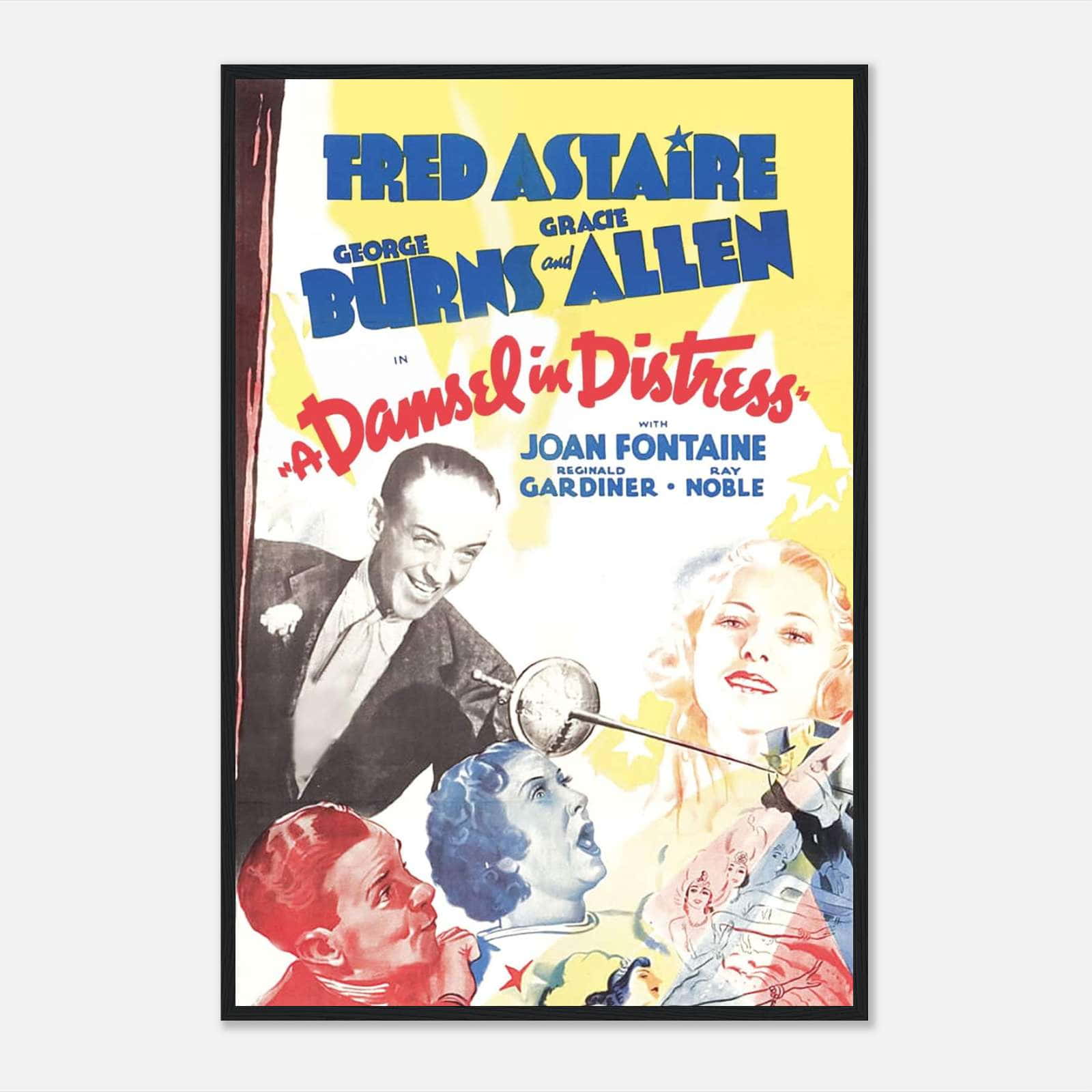 A Damsel in Distress (1937) Movie Poster Print - Citiesbox