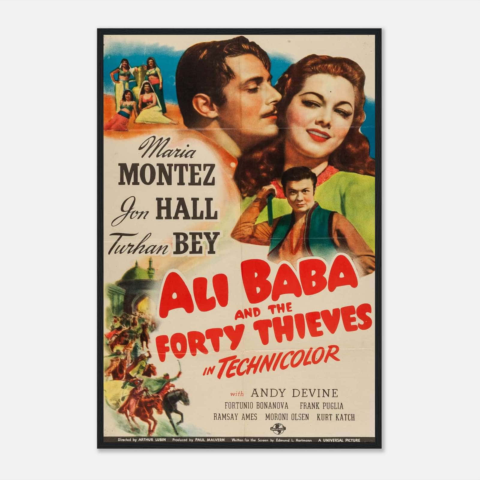 Ali Baba and the Forty Thieves (1944) Movie Poster Print - Citiesbox