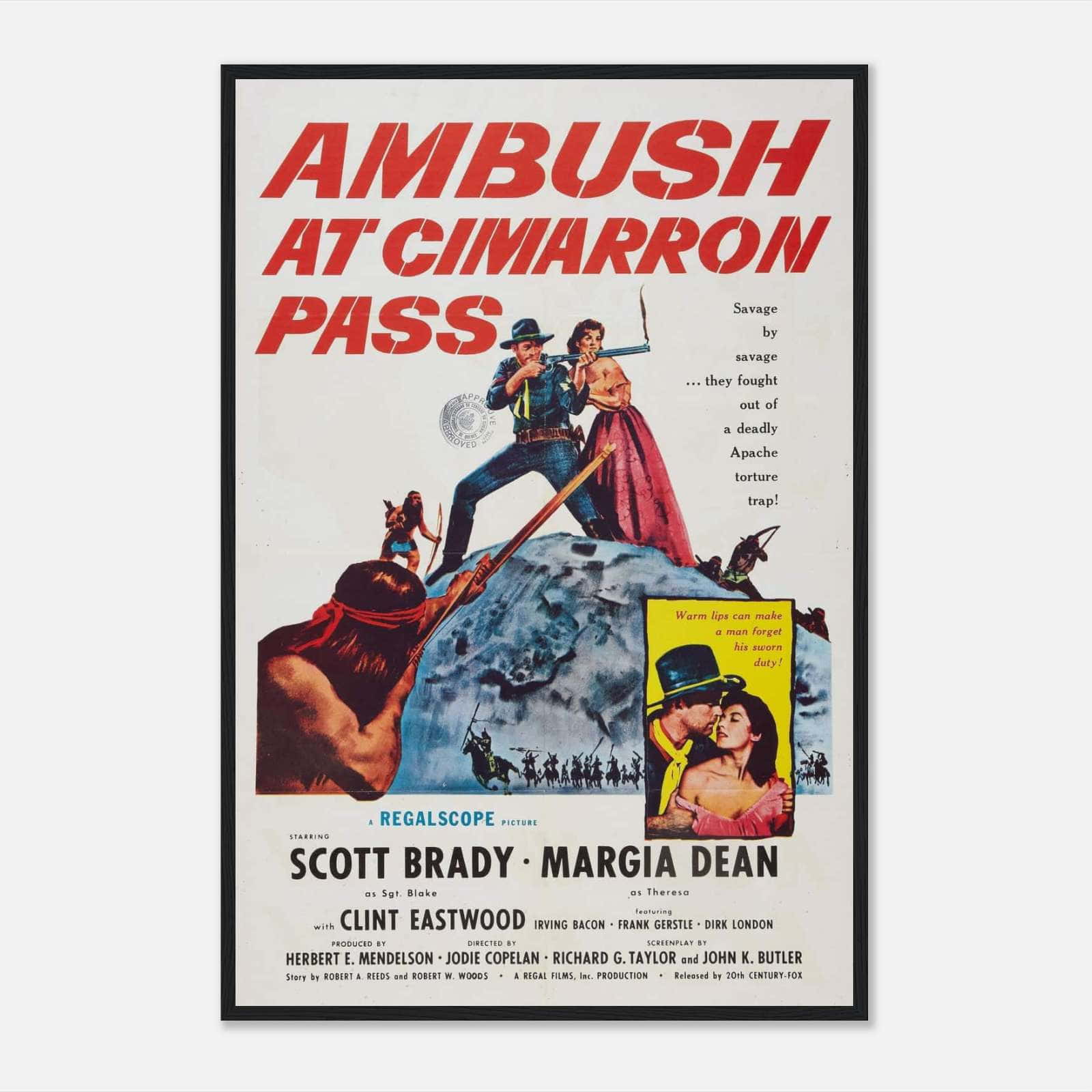 Ambush at Cimarron Pass (1958) Movie Poster Print - Citiesbox