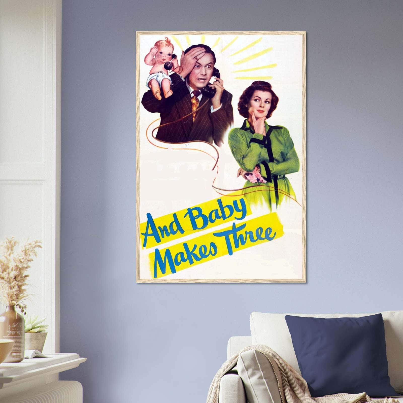 And Baby Makes Three (1949) Movie Poster Print - Citiesbox