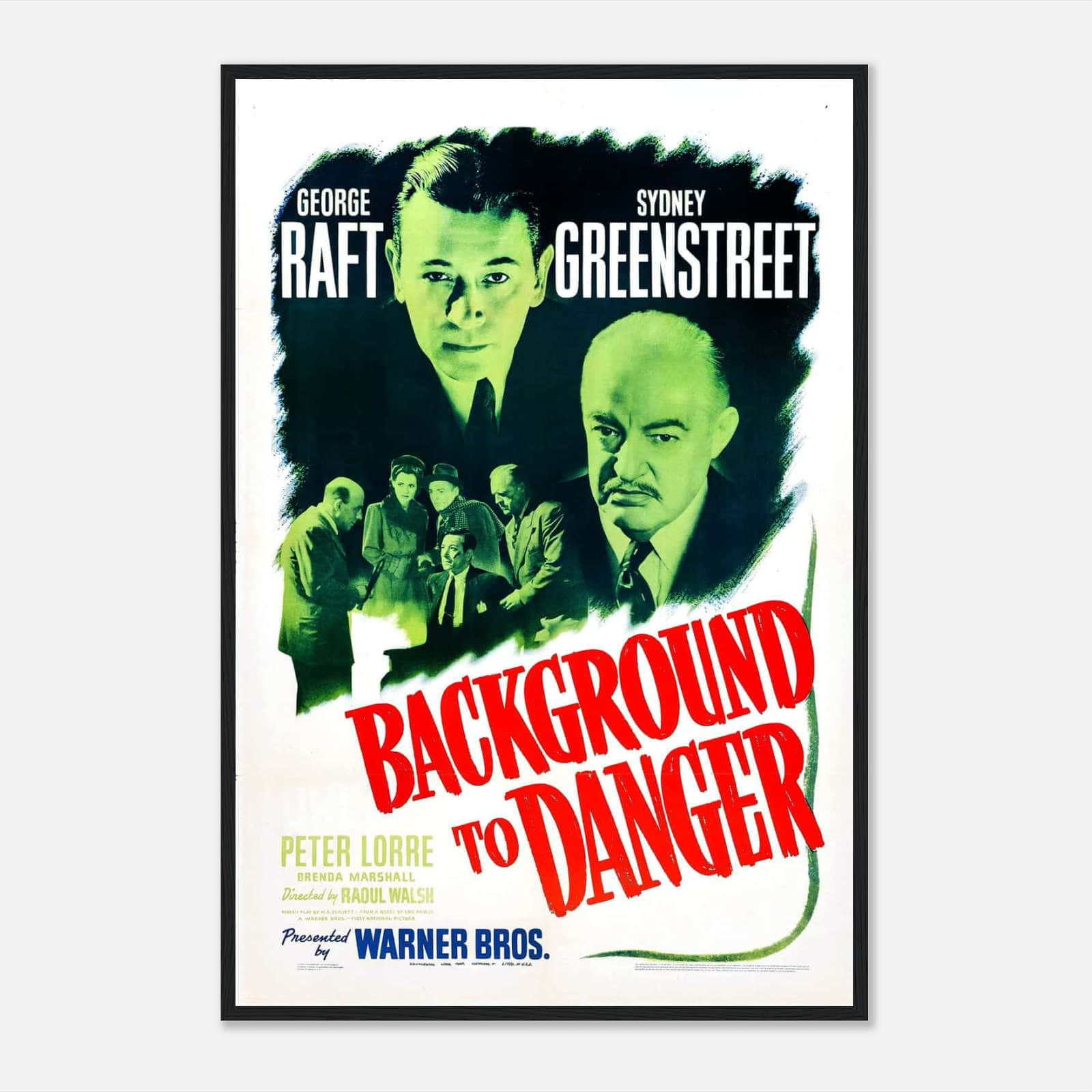 Background to Danger (1943) Movie Poster Print - Citiesbox