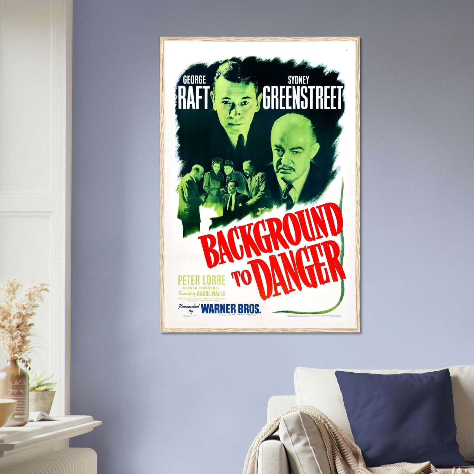 Background to Danger (1943) Movie Poster Print - Citiesbox