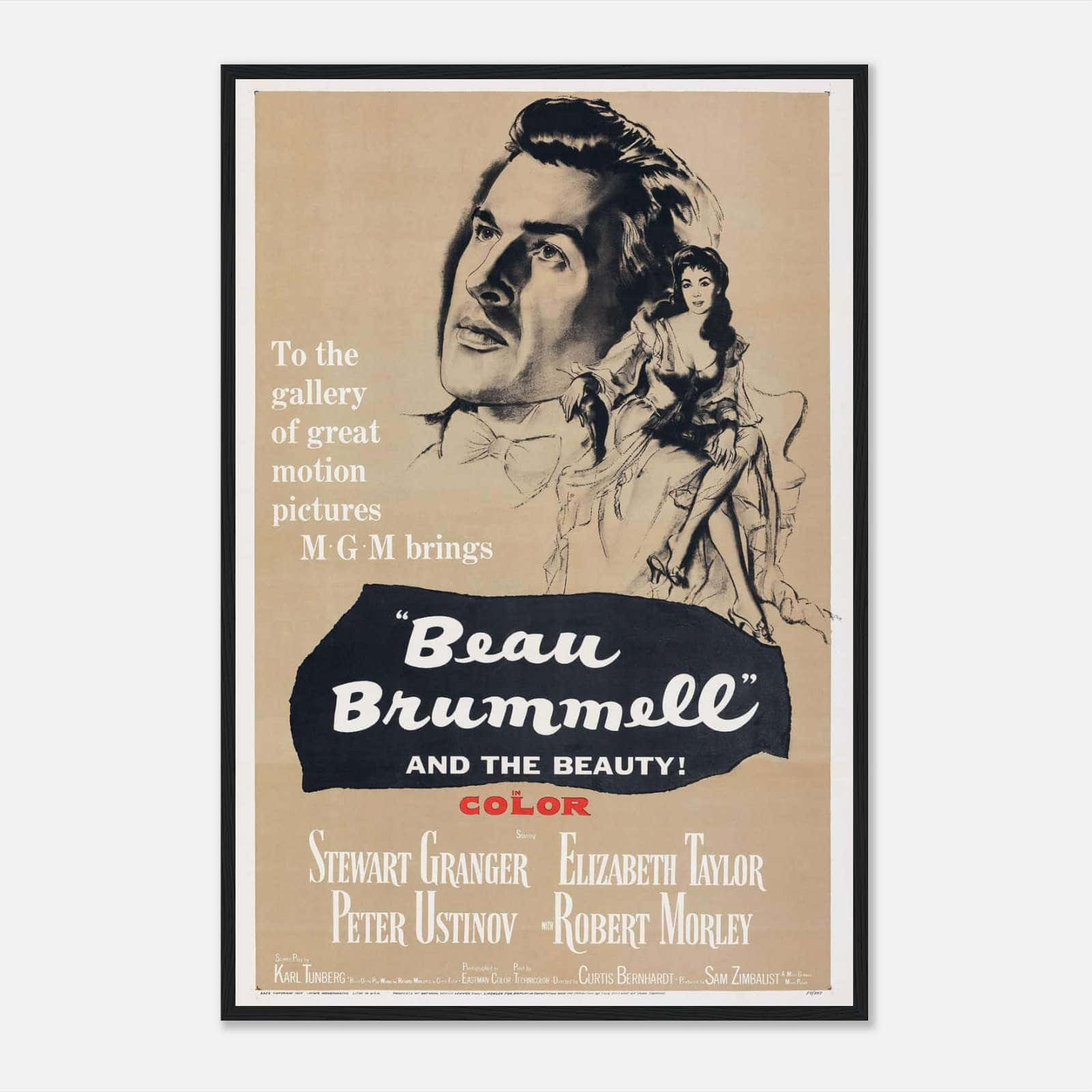 Beau Brummell (1954) Movie Poster Print - Citiesbox
