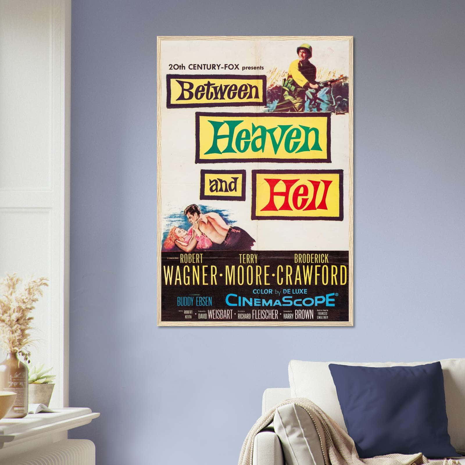 Between Heaven and Hell (1956) Movie Poster Print - Citiesbox