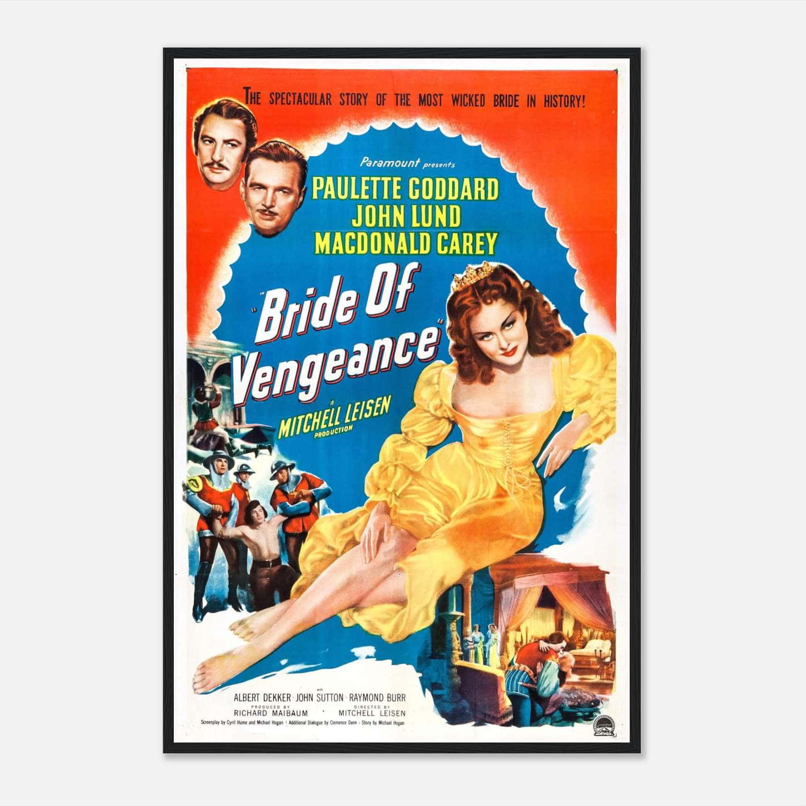 Bride of Vengeance (1949) Movie Poster Print - Citiesbox