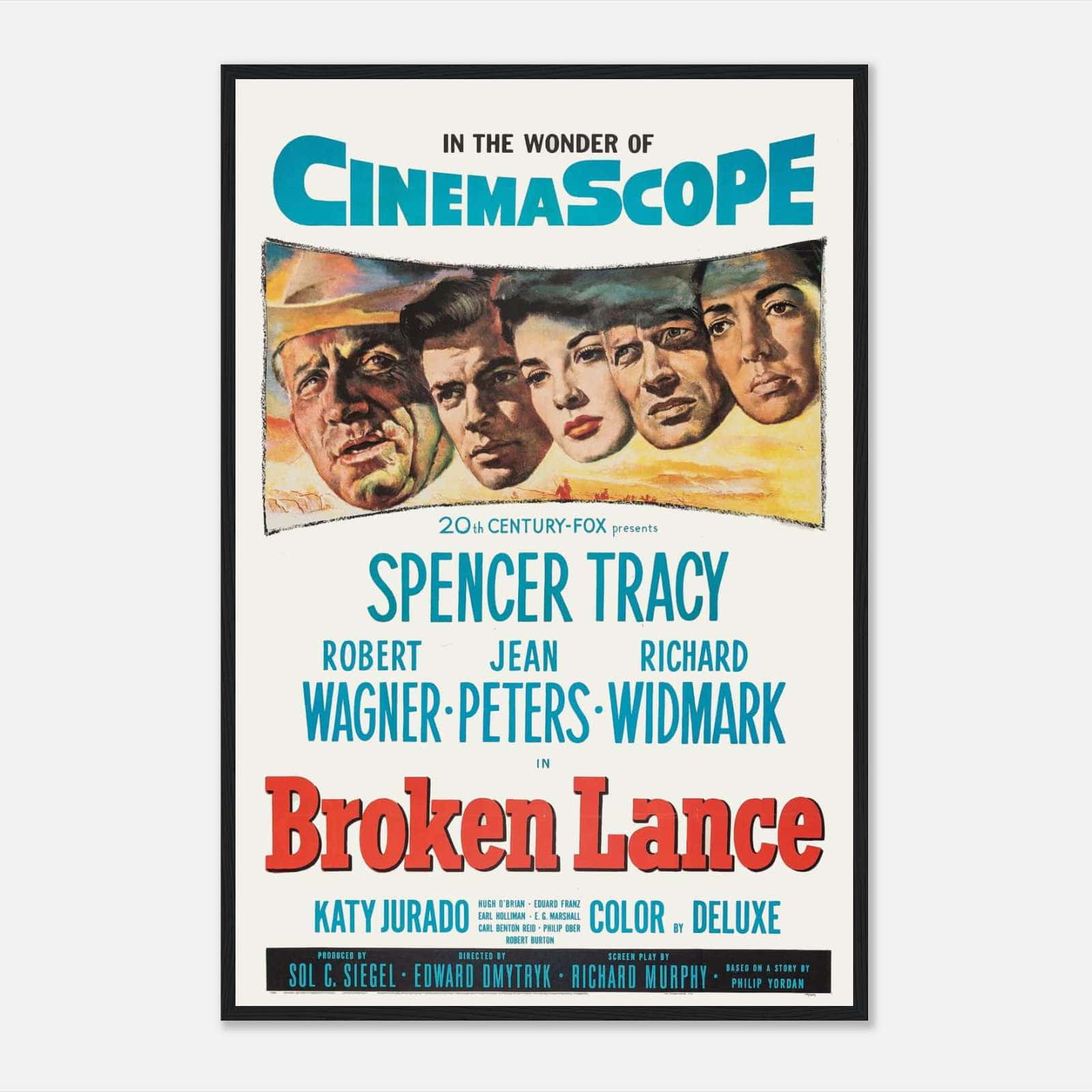 Broken Lance (1954) Movie Poster Print - Citiesbox