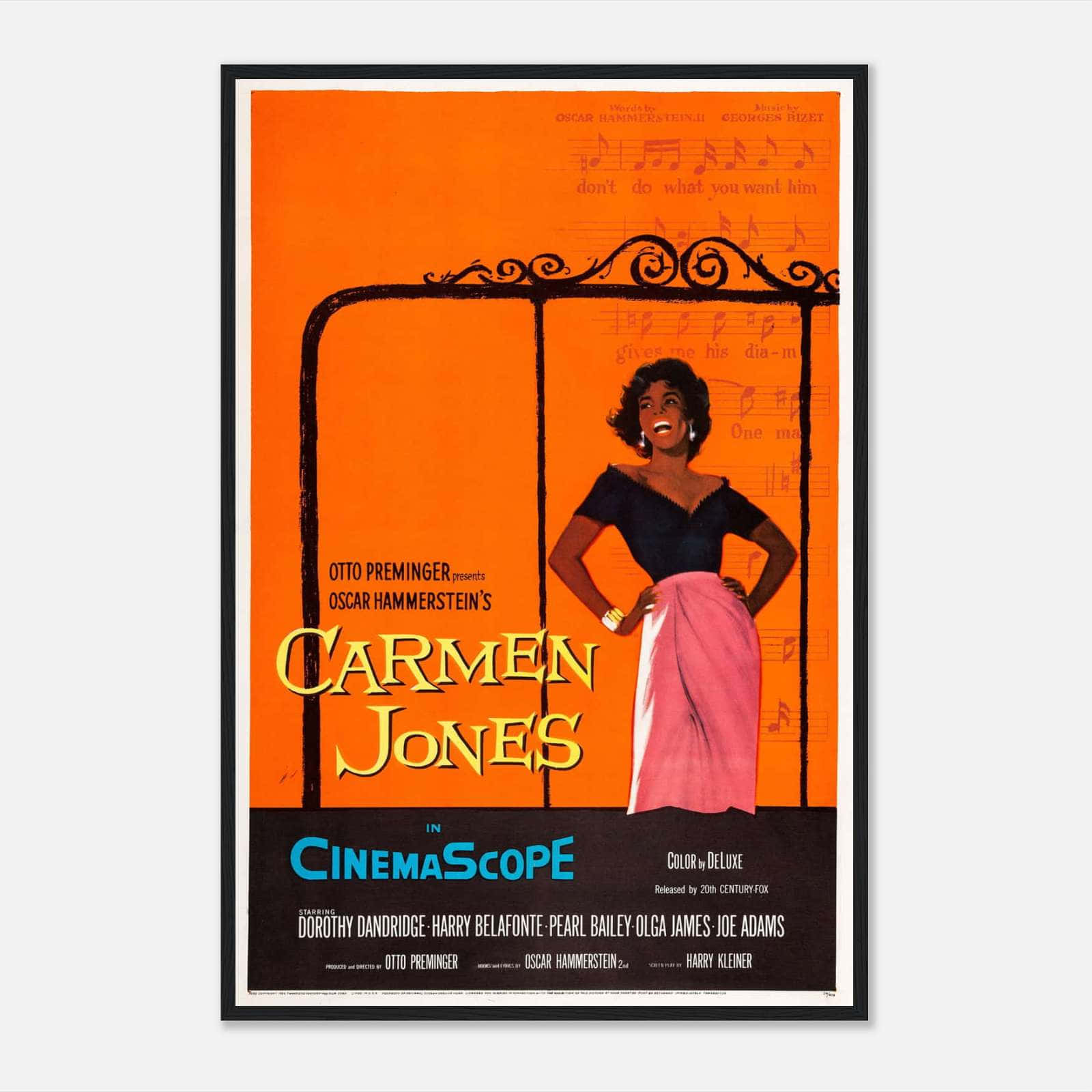 Carmen Jones (1954) Movie Poster Print - Citiesbox