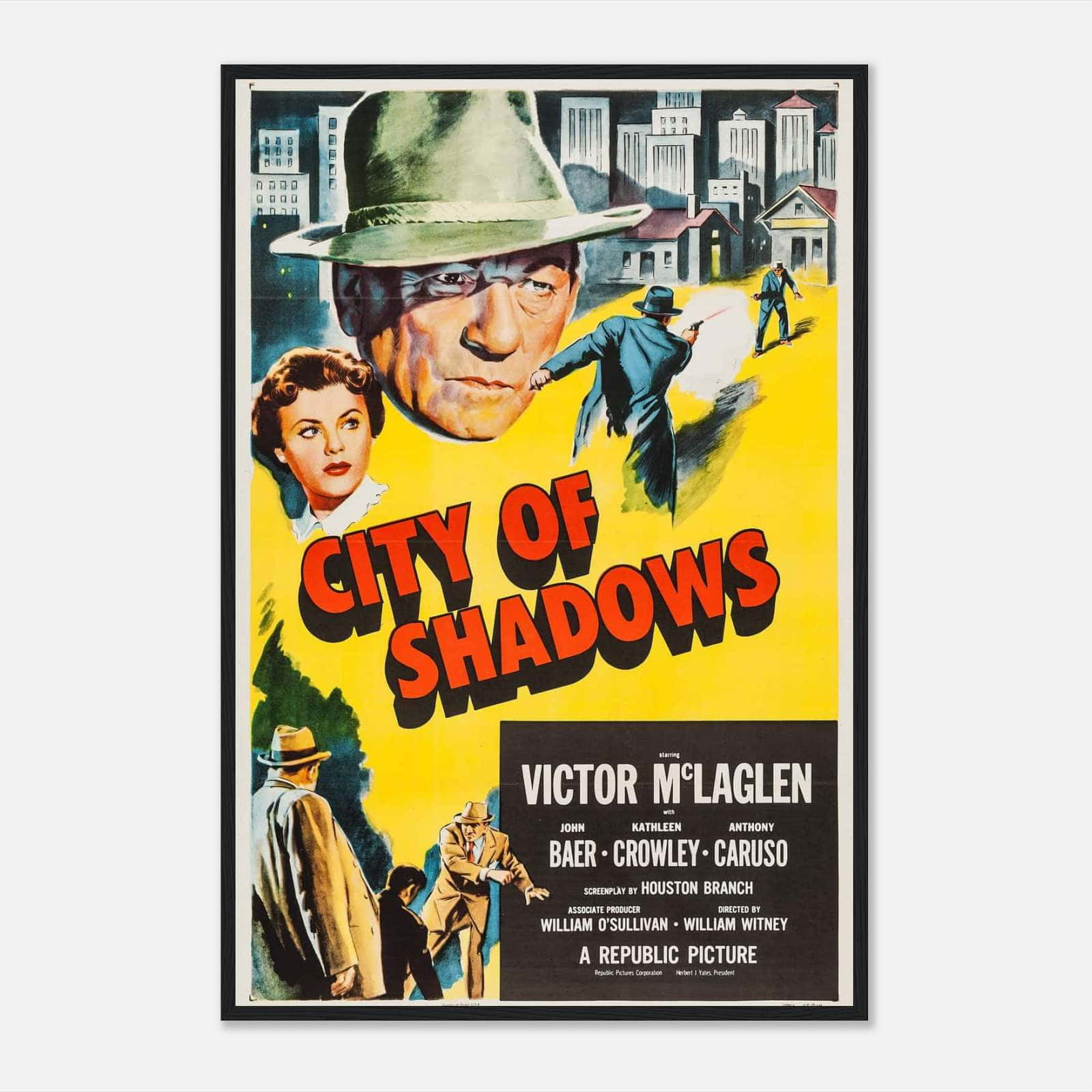 City of Shadows (1955) Movie Poster Print - Citiesbox