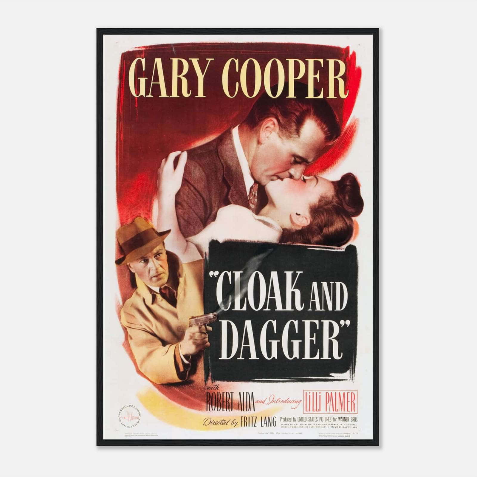 Cloak and Dagger (1946) Movie Poster Print - Citiesbox