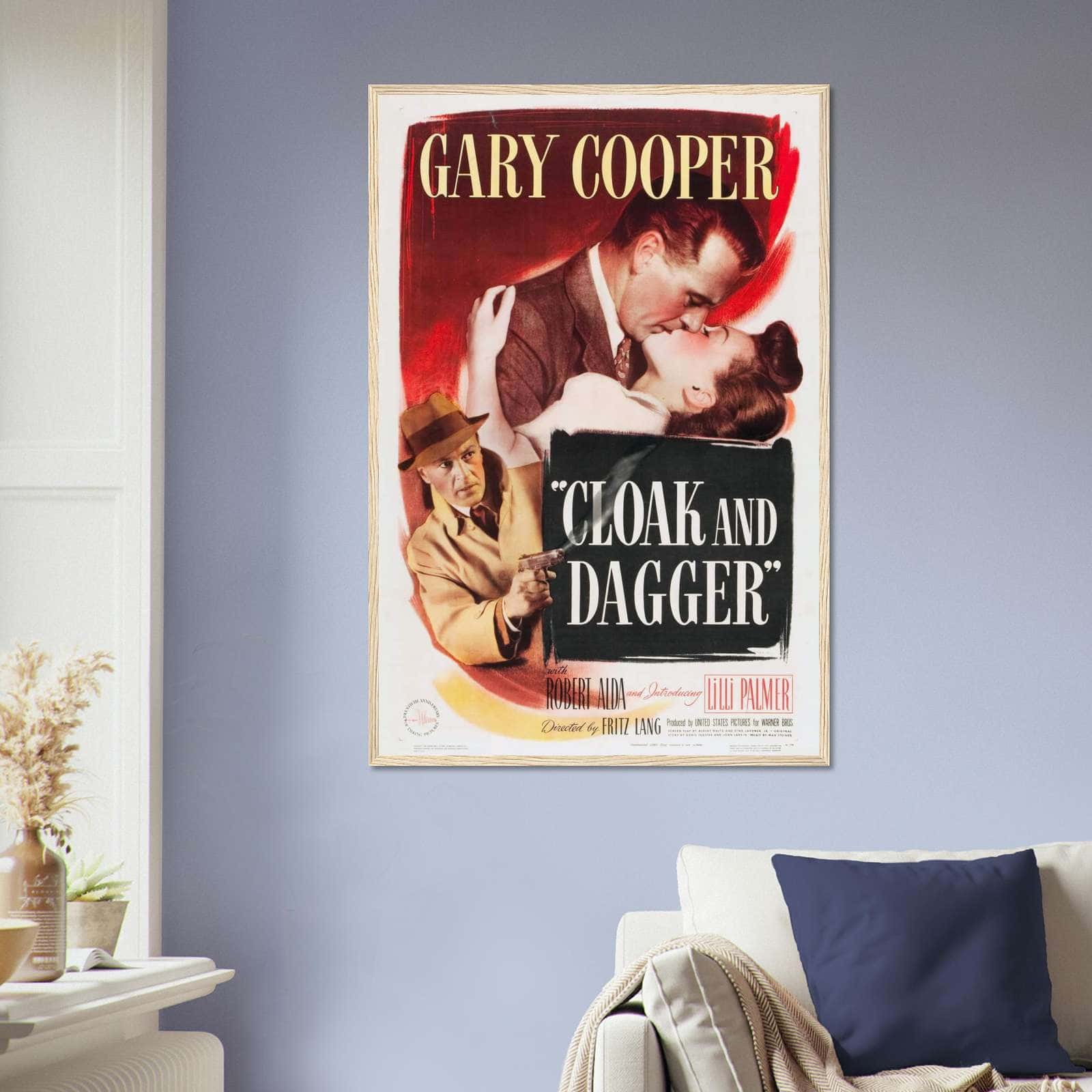 Cloak and Dagger (1946) Movie Poster Print - Citiesbox