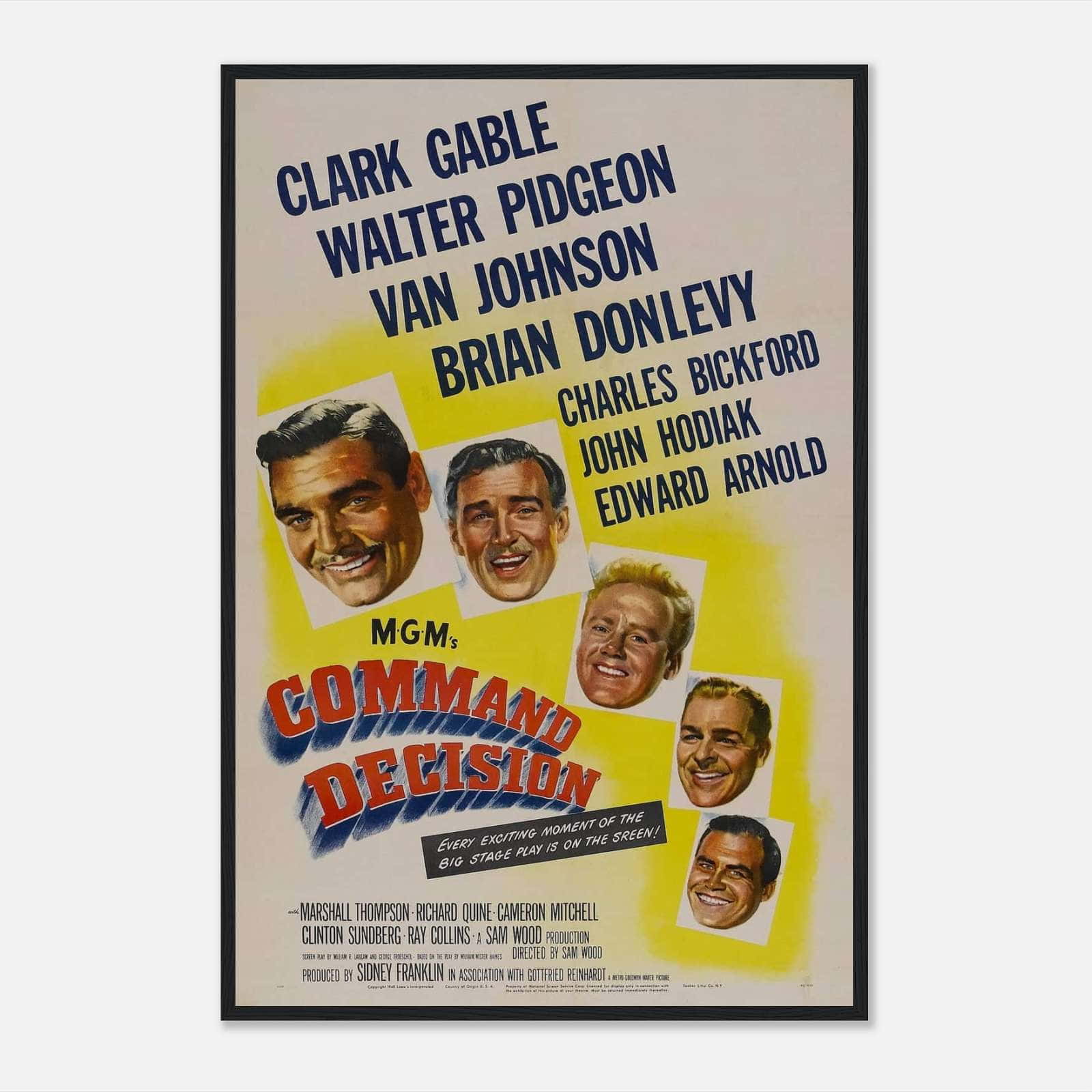 Command Decision (1948) Movie Poster Print - Citiesbox