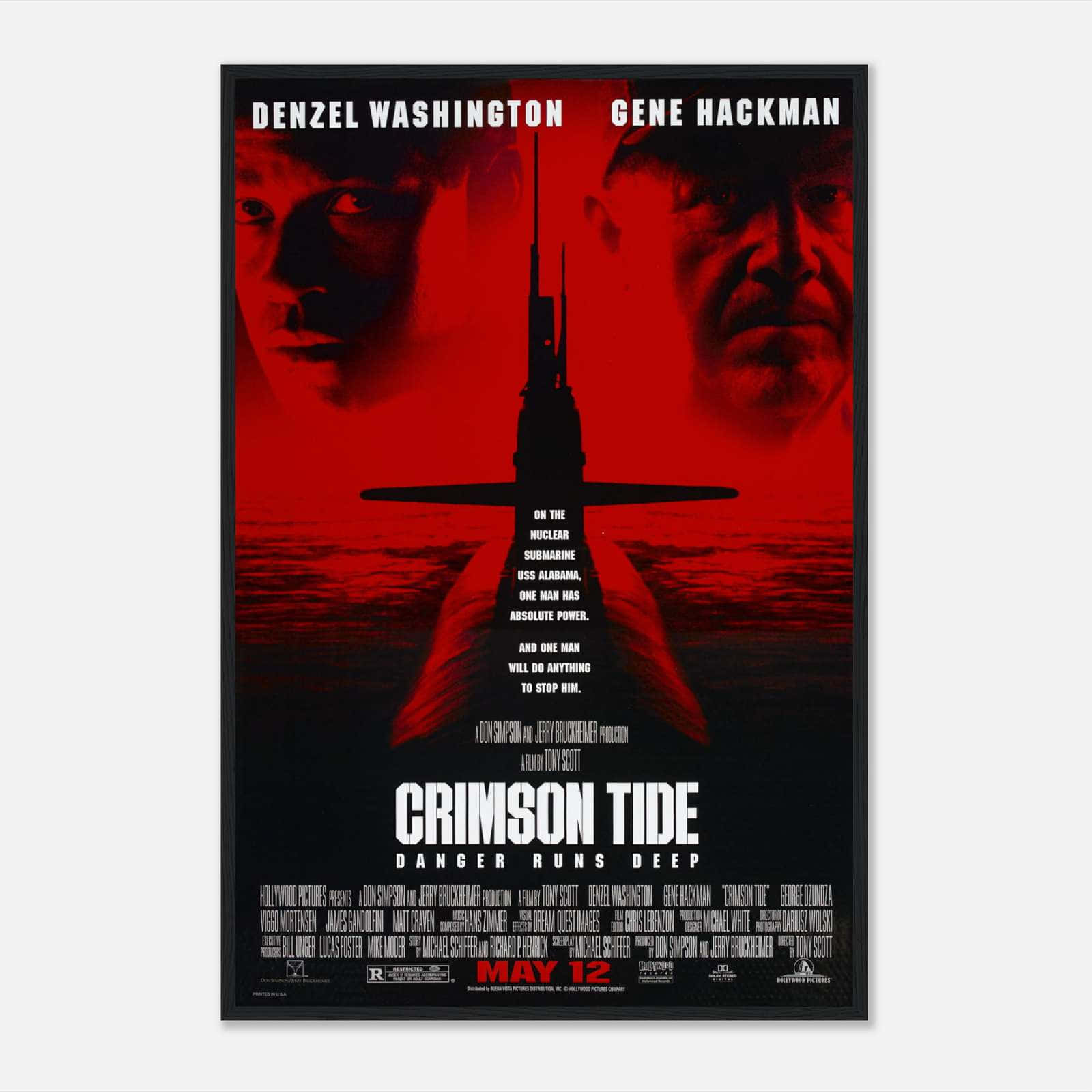 Crimson Tide (1995) Movie Poster Print - Citiesbox