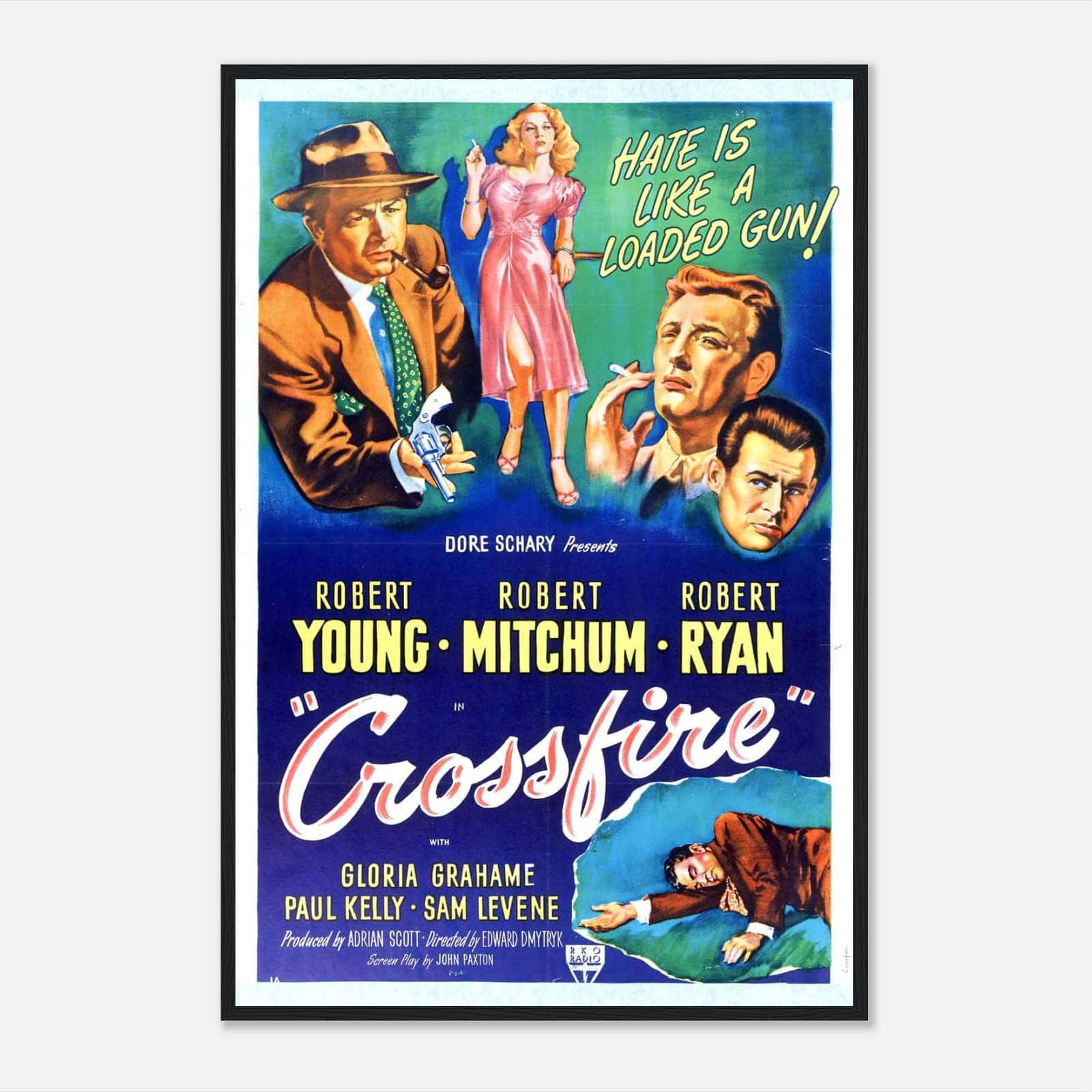 Crossfire (1947) Movie Poster Print - Citiesbox