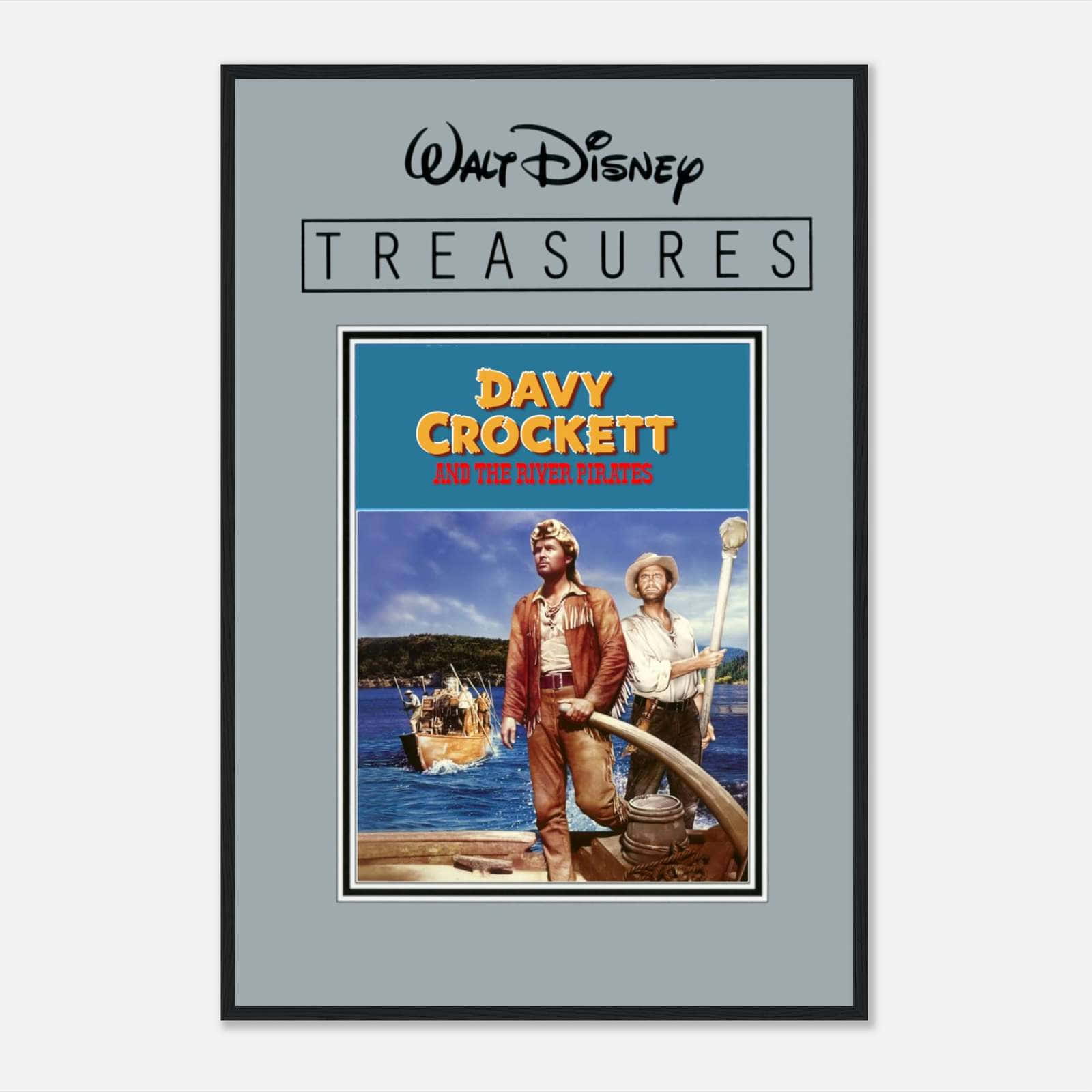 Davy Crockett and the River Pirates (1956) Movie Poster Print - Citiesbox