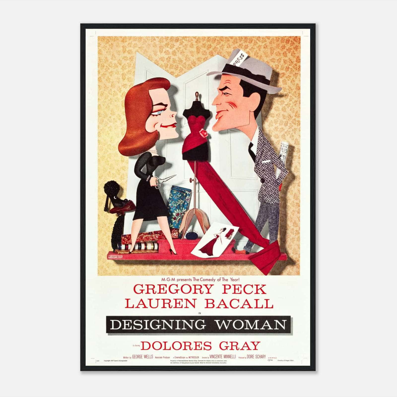 Designing Woman (1957) Movie Poster Print - Citiesbox