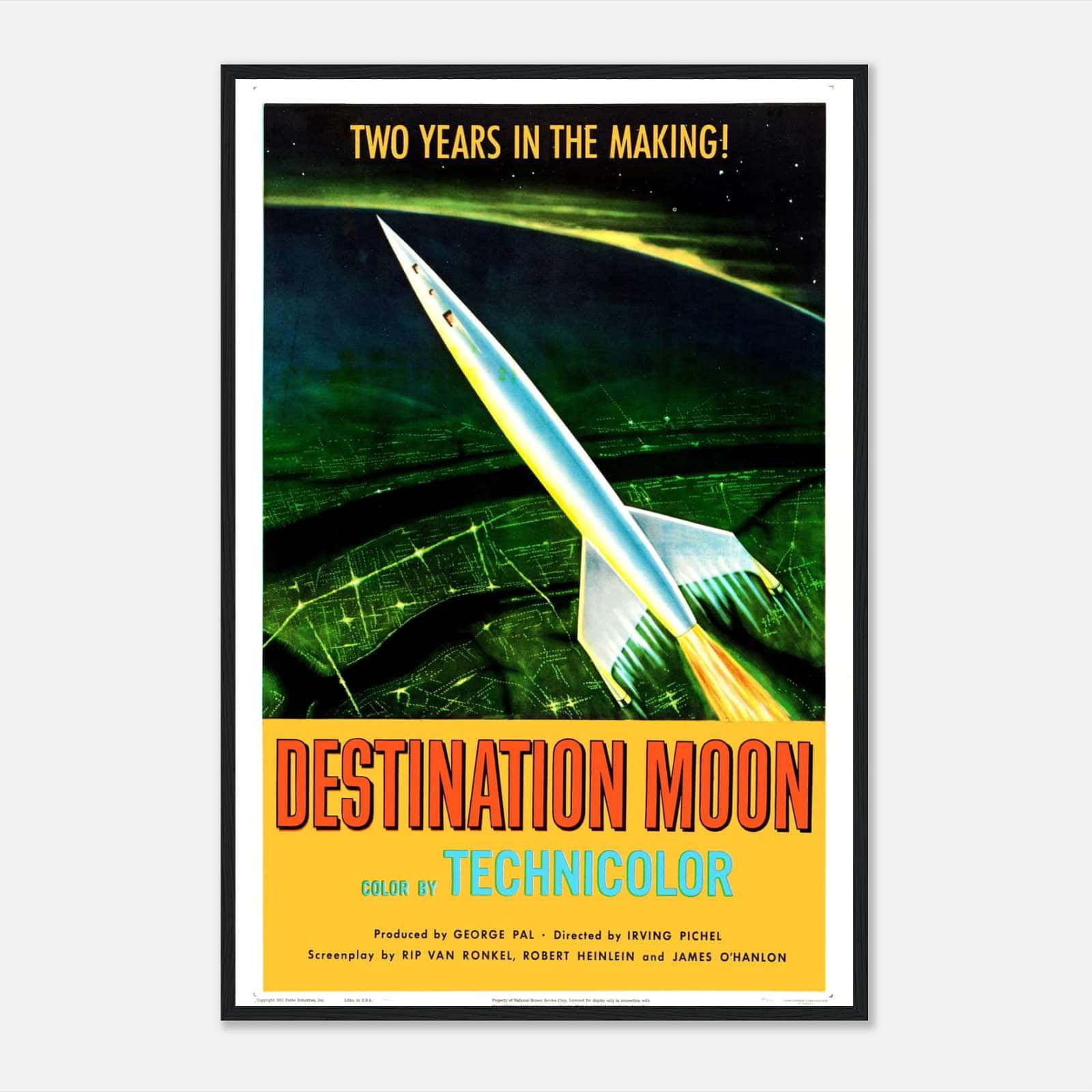Destination Moon (1950) Movie Poster Print - Citiesbox