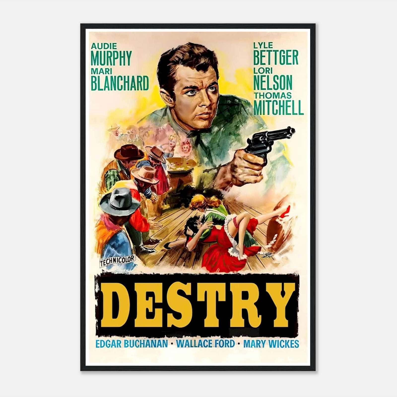 Destry (1954) Movie Poster Print - Citiesbox