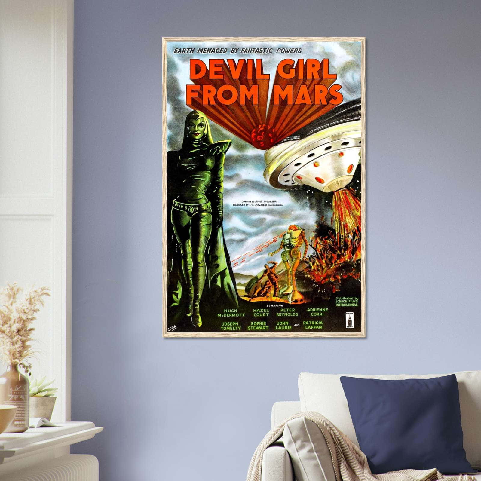 Devil Girl from Mars (1954) Movie Poster Print - Citiesbox