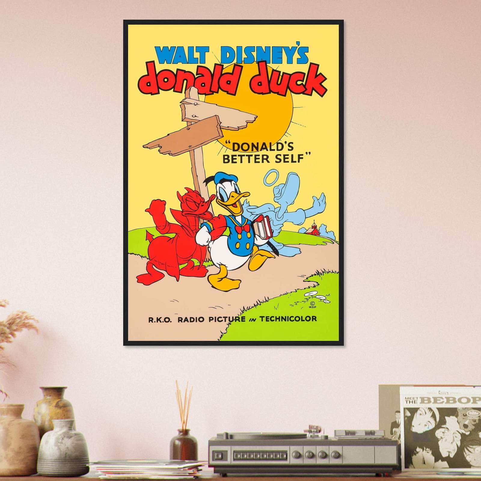 Donald's Better Self (1938) Movie Poster Print - Citiesbox