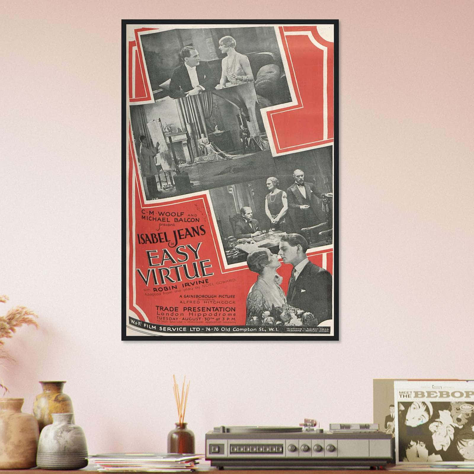 Easy Virtue (1928) Movie Poster Print - Citiesbox