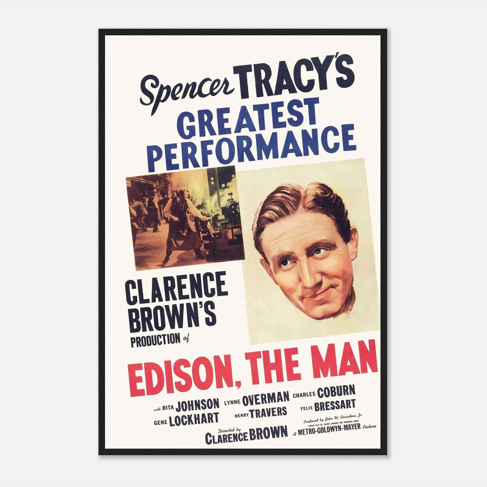 Edison, the Man (1940) Movie Poster Print - Citiesbox