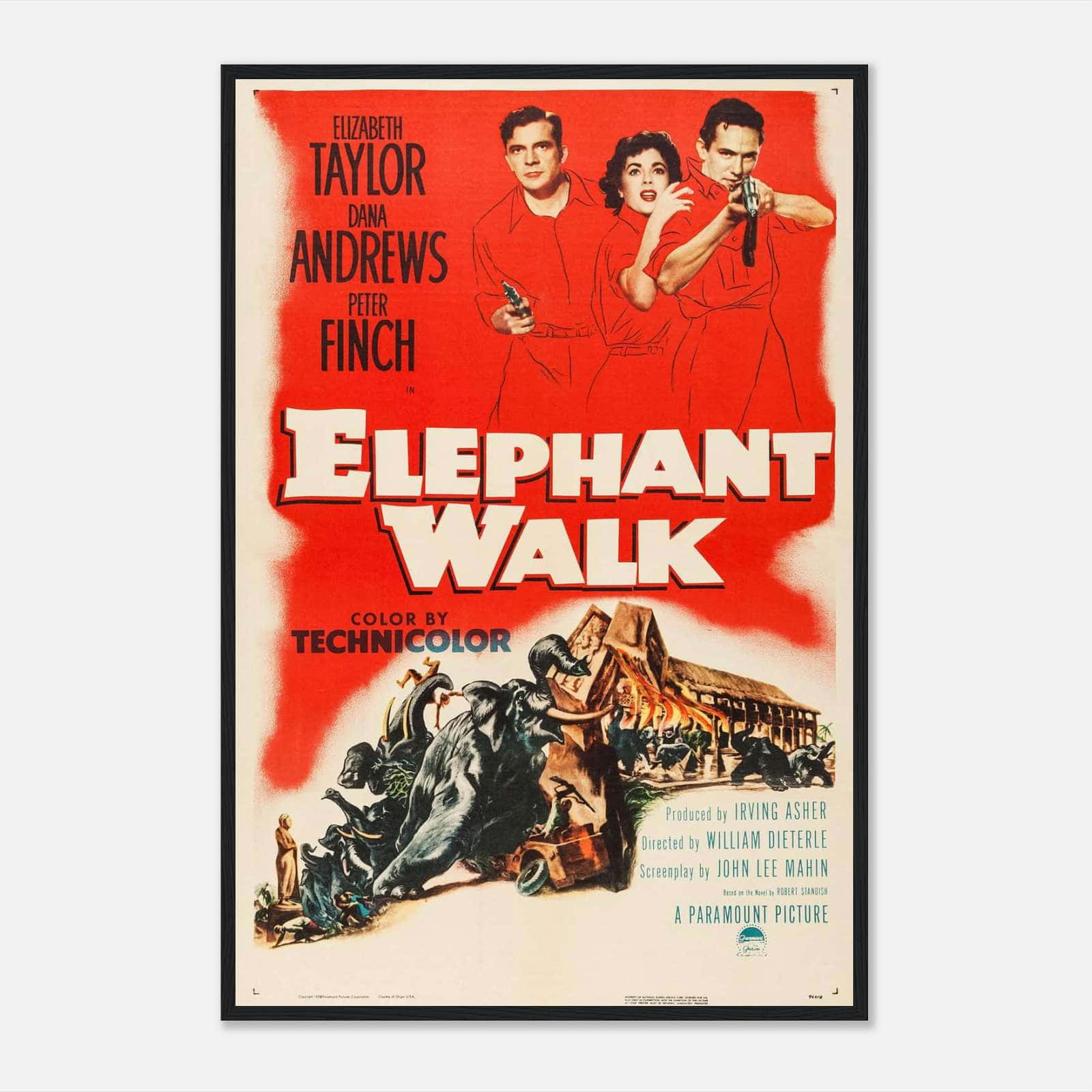 Elephant Walk (1954) Movie Poster Print - Citiesbox
