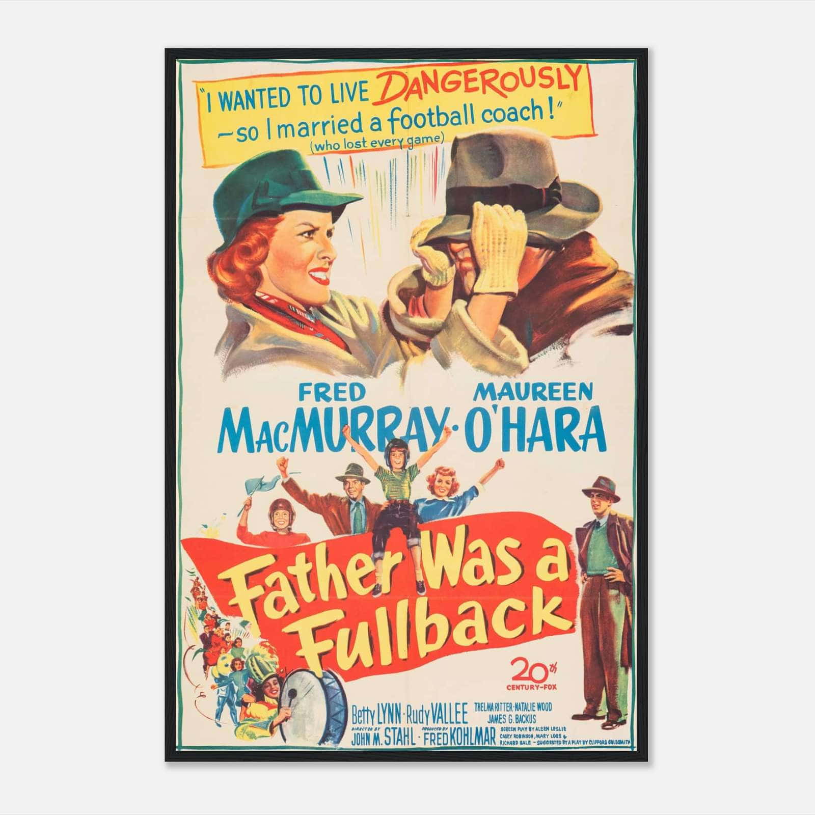 Father Was a Fullback (1949) Movie Poster Print - Citiesbox