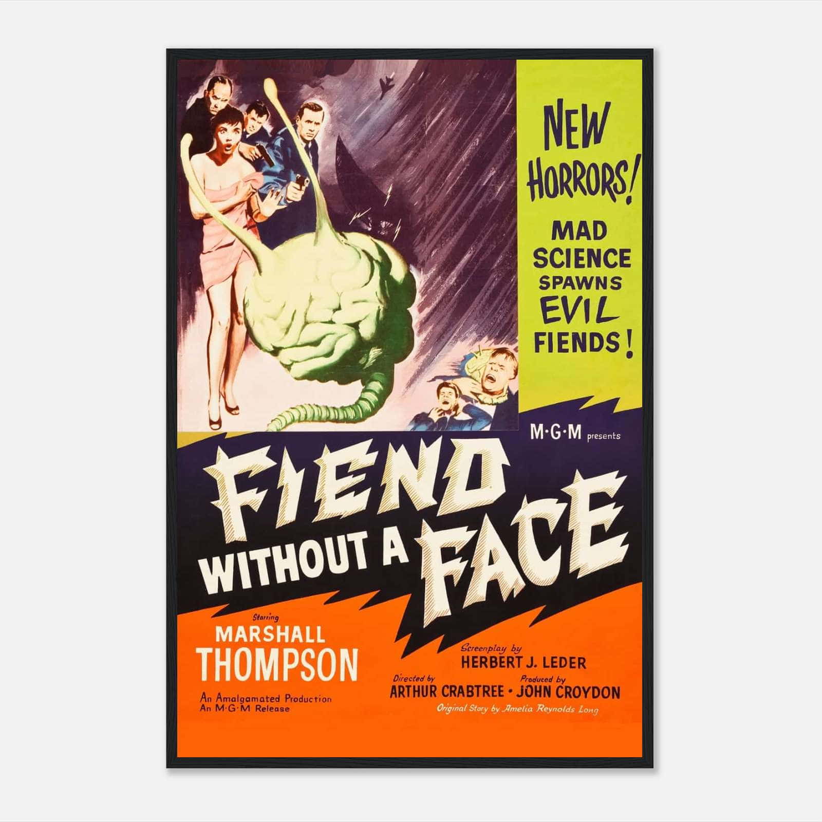 Fiend Without a Face (1958) Movie Poster Print - Citiesbox