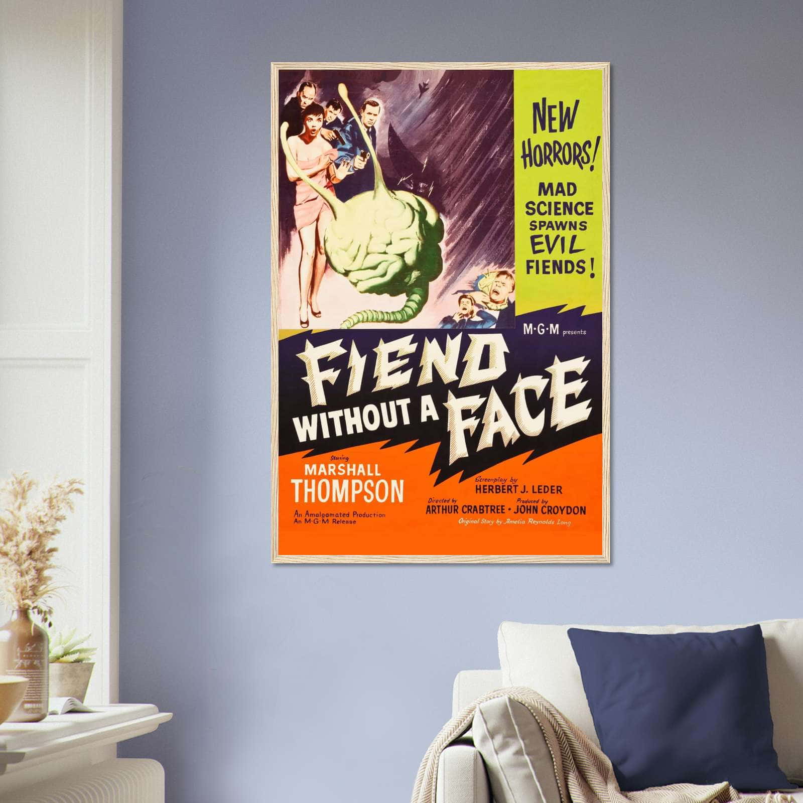 Fiend Without a Face (1958) Movie Poster Print - Citiesbox