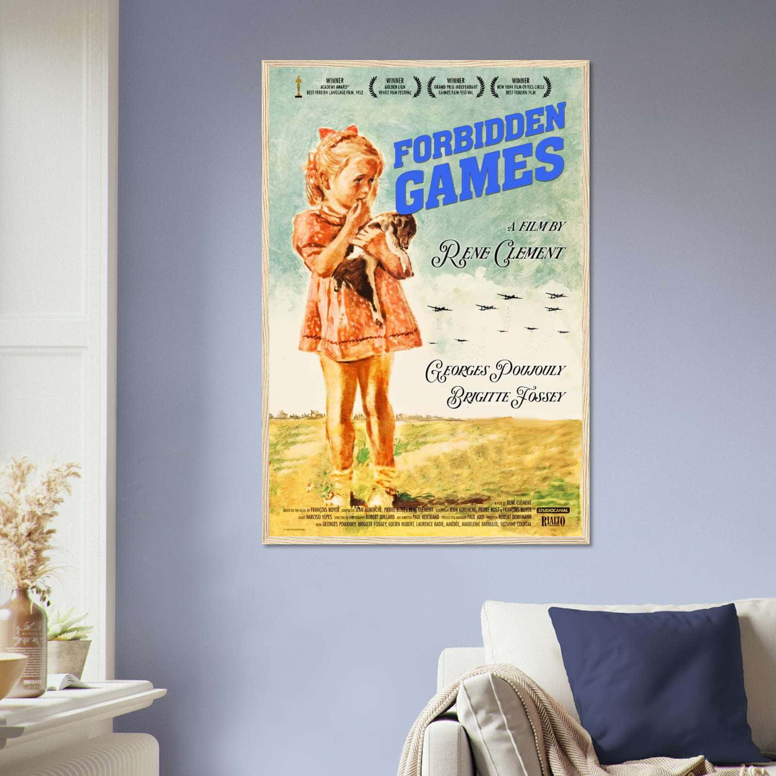 Forbidden Games (1952) Movie Poster Print - Citiesbox
