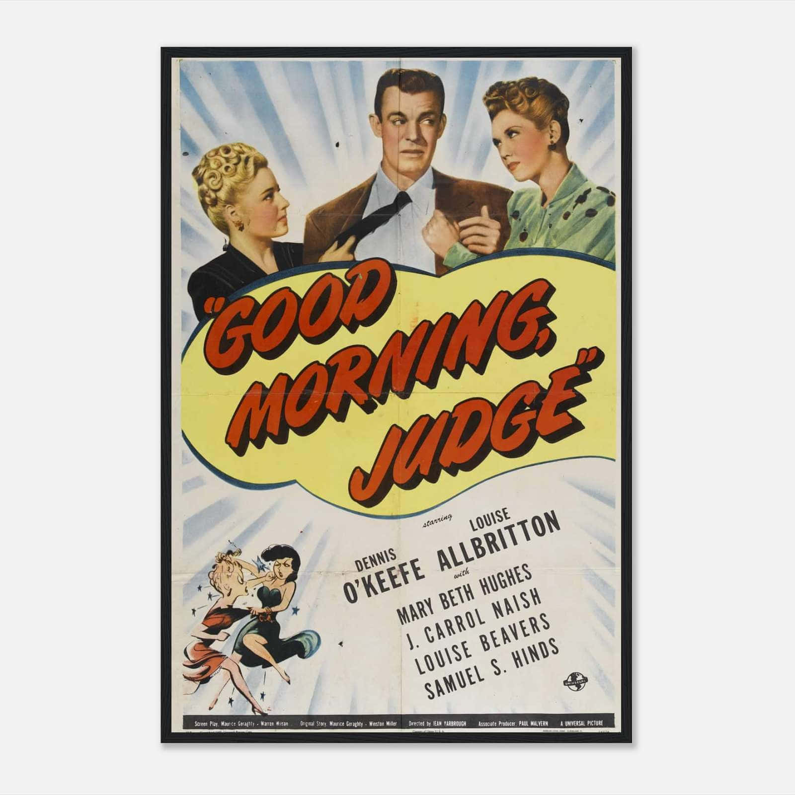 Good Morning, Judge (1943) Movie Poster Print - Citiesbox