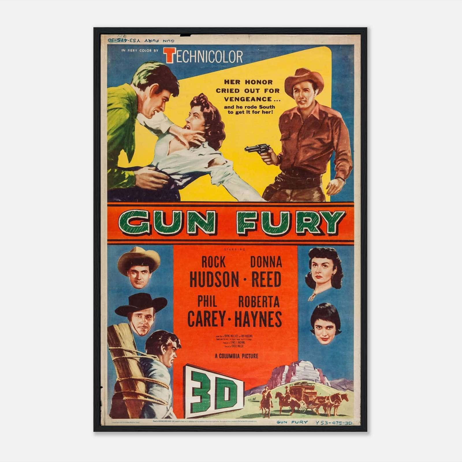 Gun Fury (1953) Movie Poster Print - Citiesbox