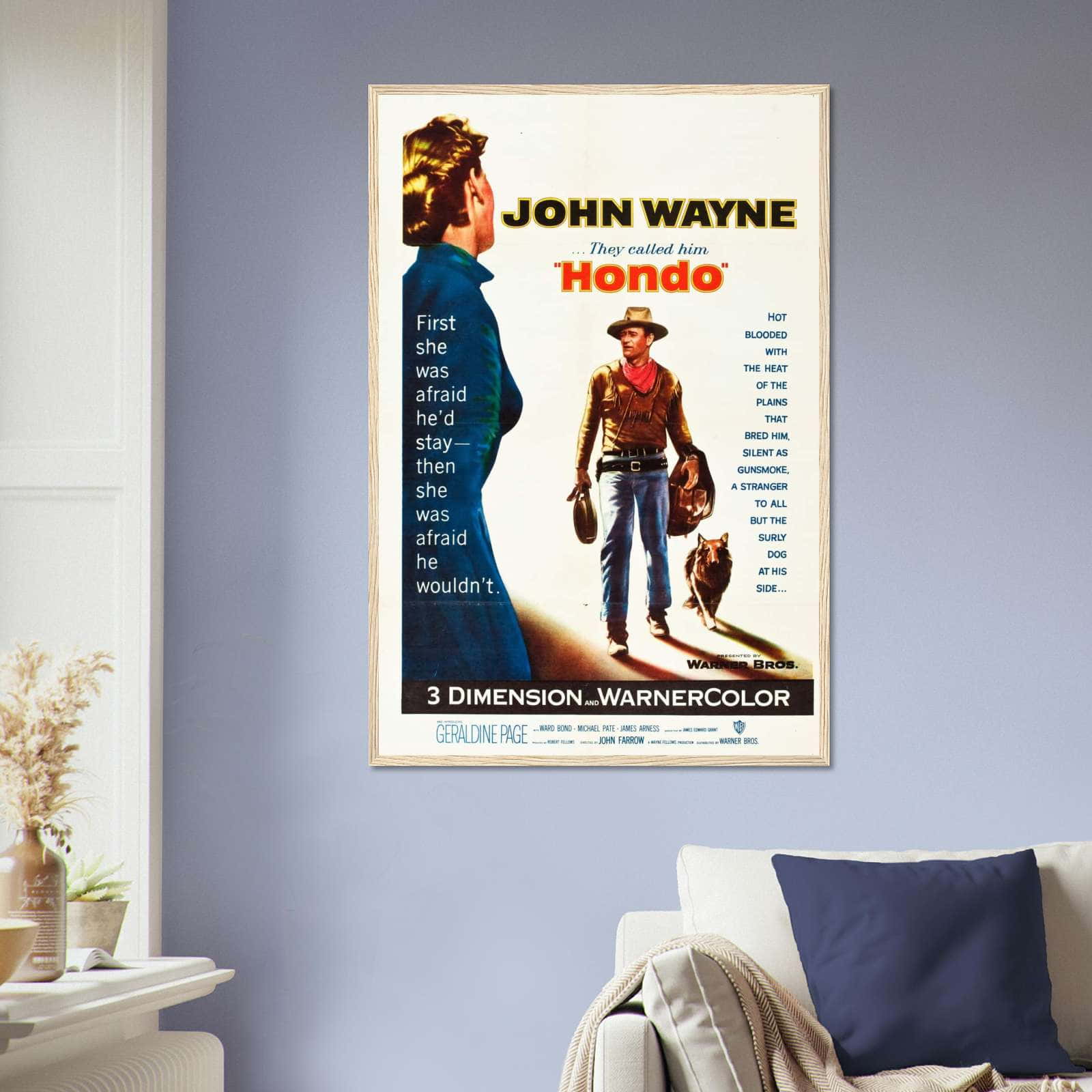 Hondo (1953) Movie Poster Print - Citiesbox