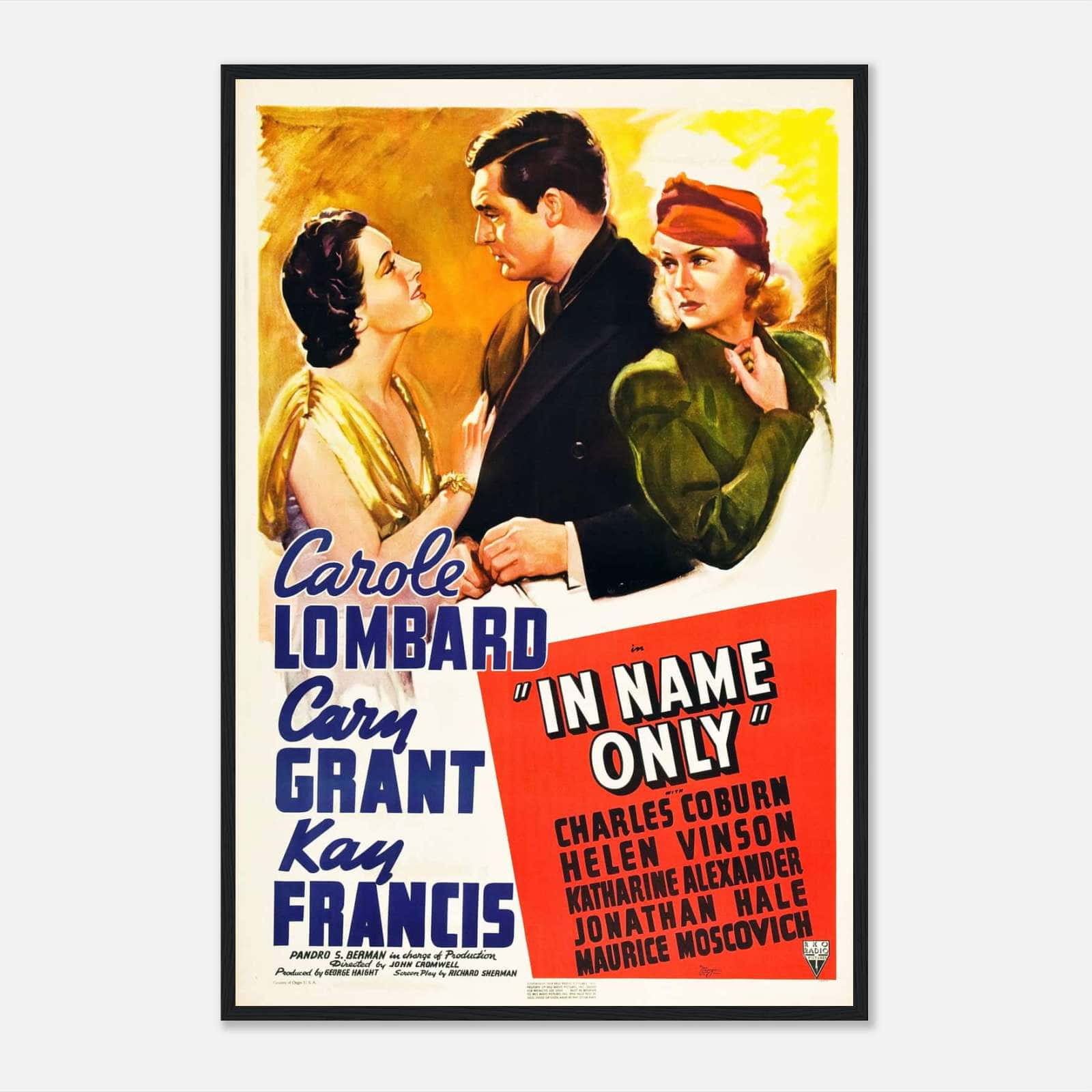 In Name Only (1939) Movie Poster Print - Citiesbox
