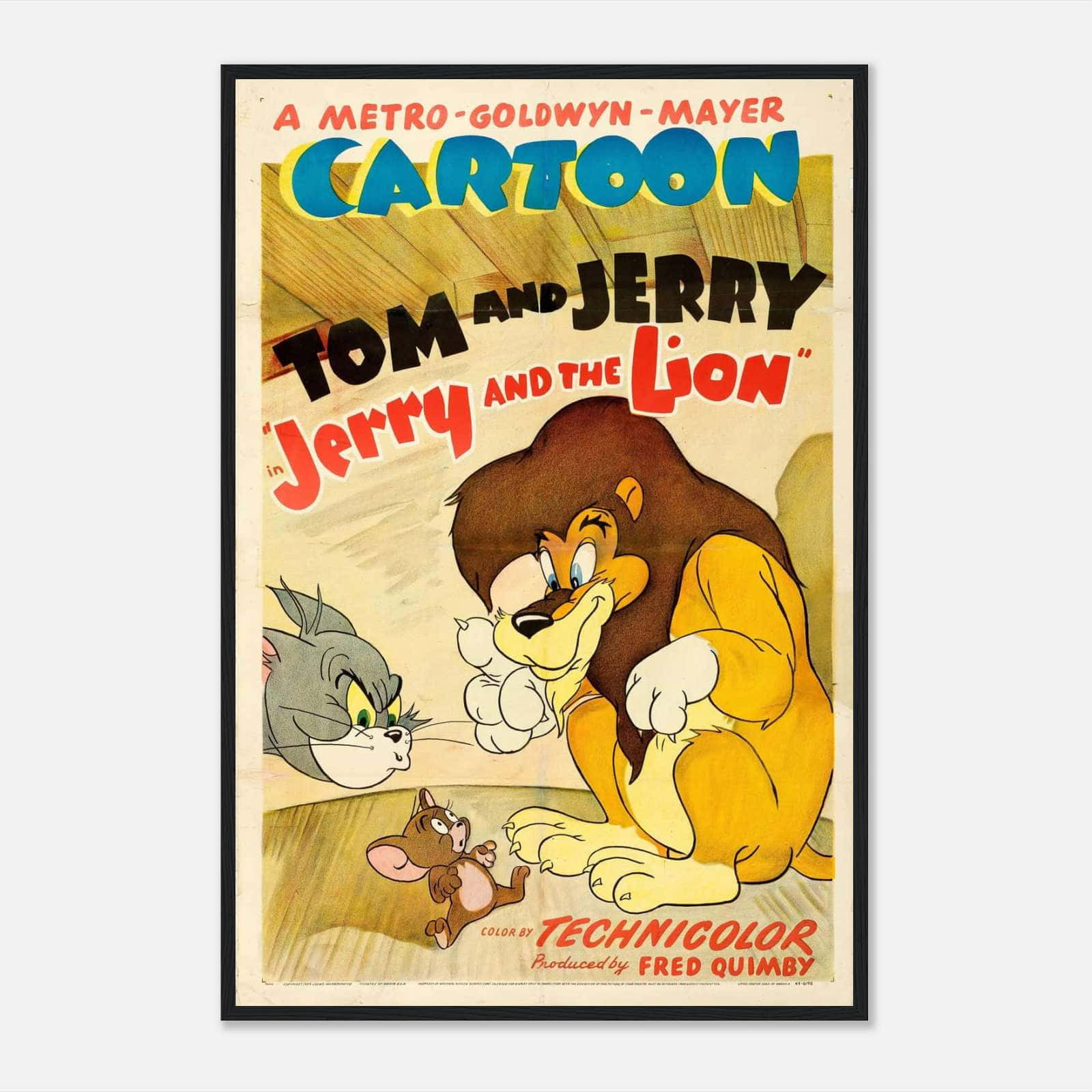 Jerry and the Lion (1950) Movie Poster Print - Citiesbox