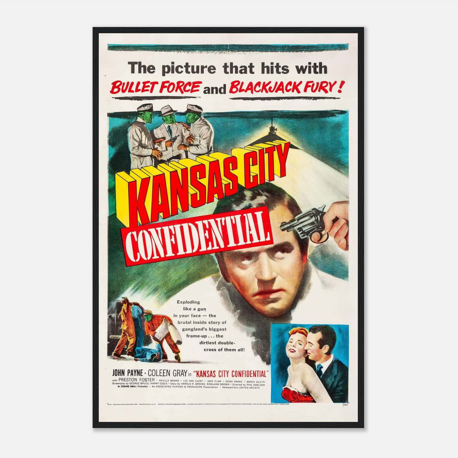 Kansas City Confidential (1952) Movie Poster Print - Citiesbox