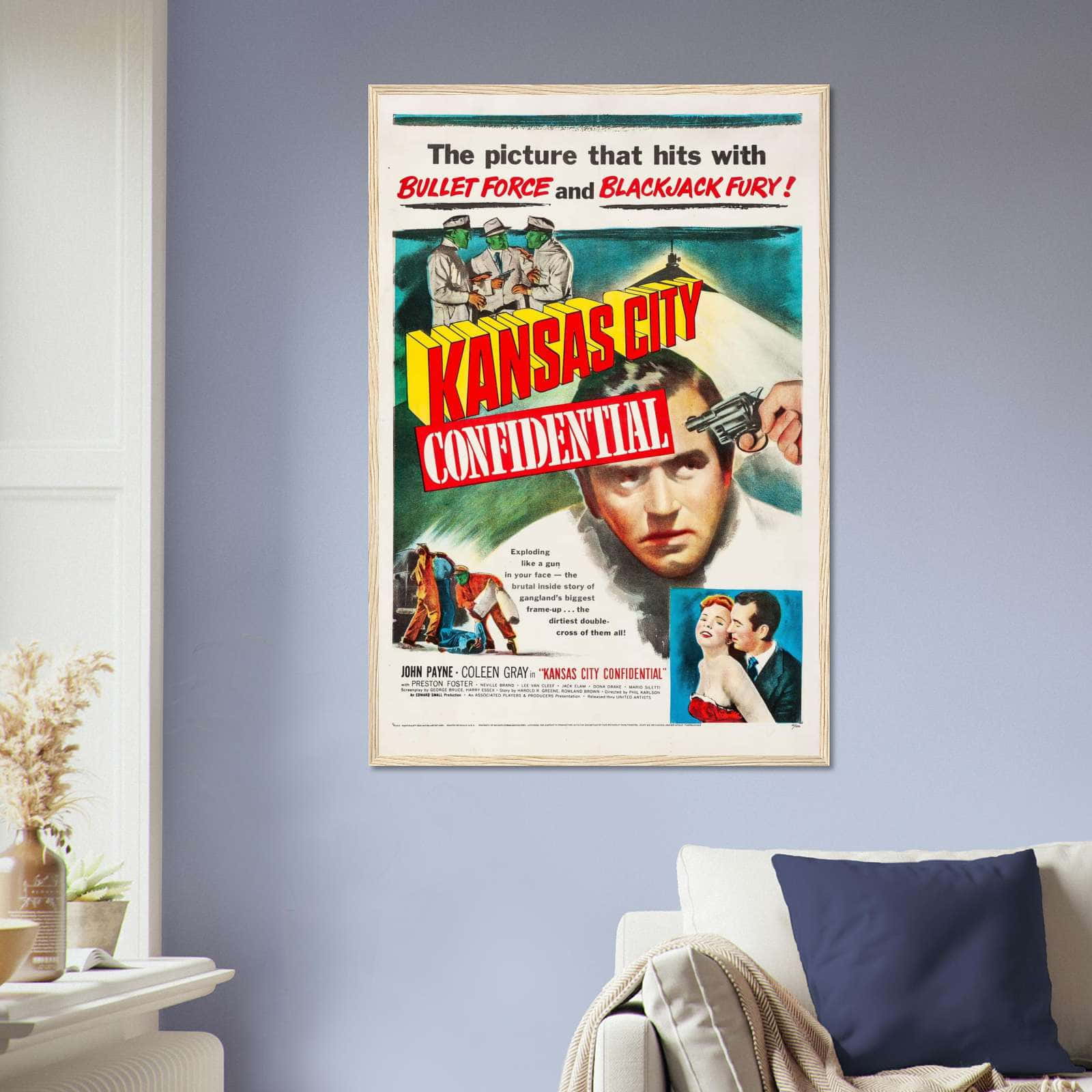 Kansas City Confidential (1952) Movie Poster Print - Citiesbox