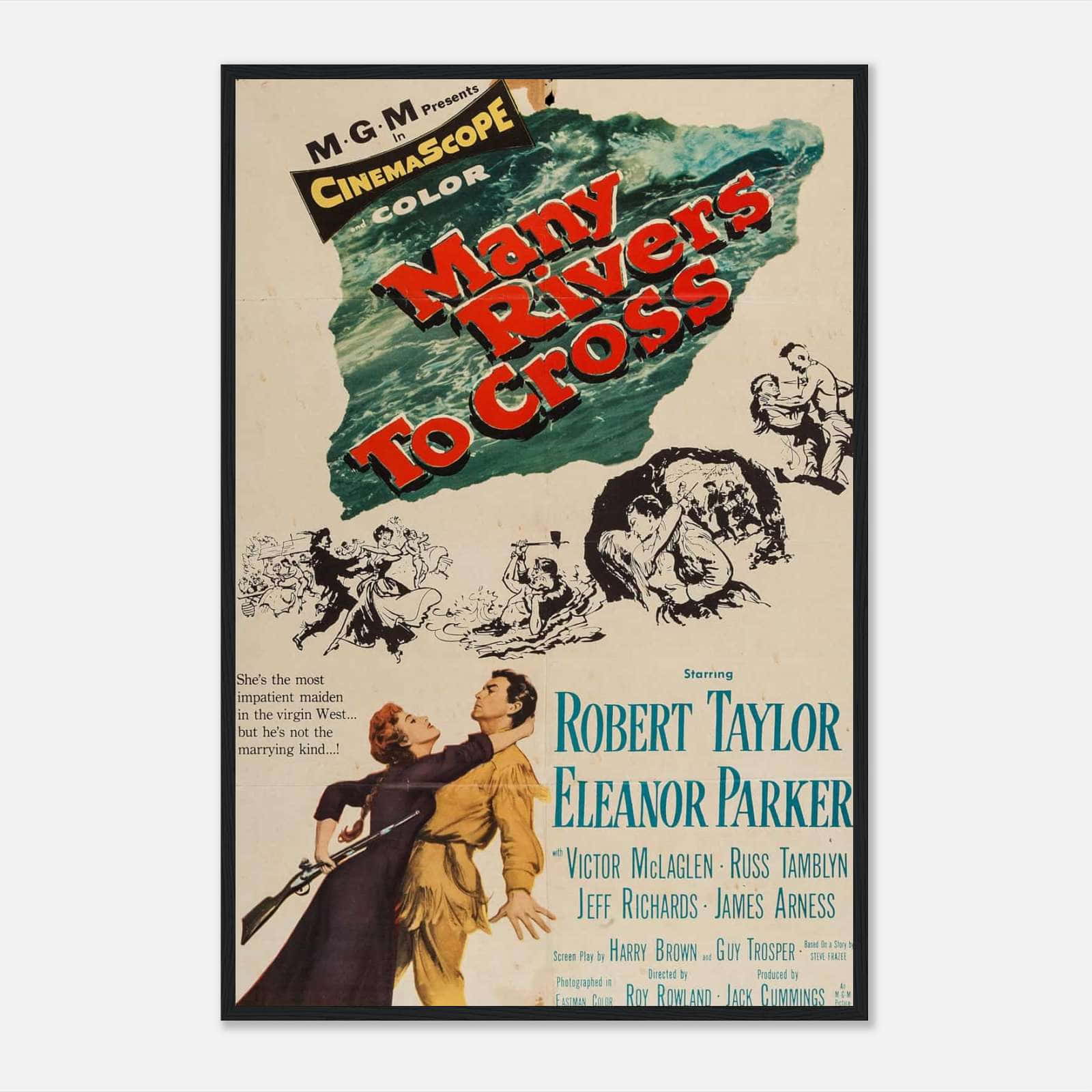 Many Rivers to Cross (1955) Movie Poster Print - Citiesbox