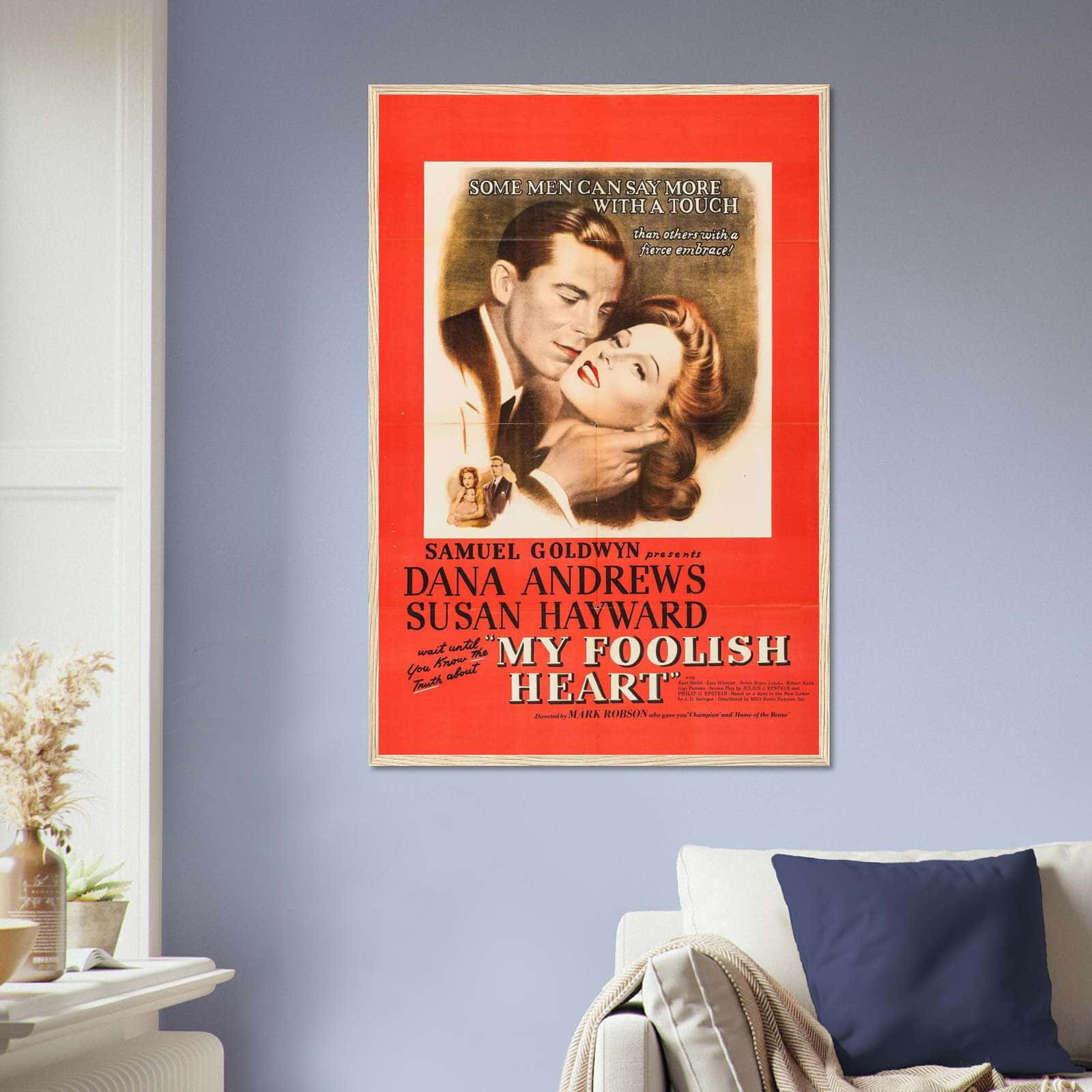 My Foolish Heart (1950) Movie Poster Print - Citiesbox