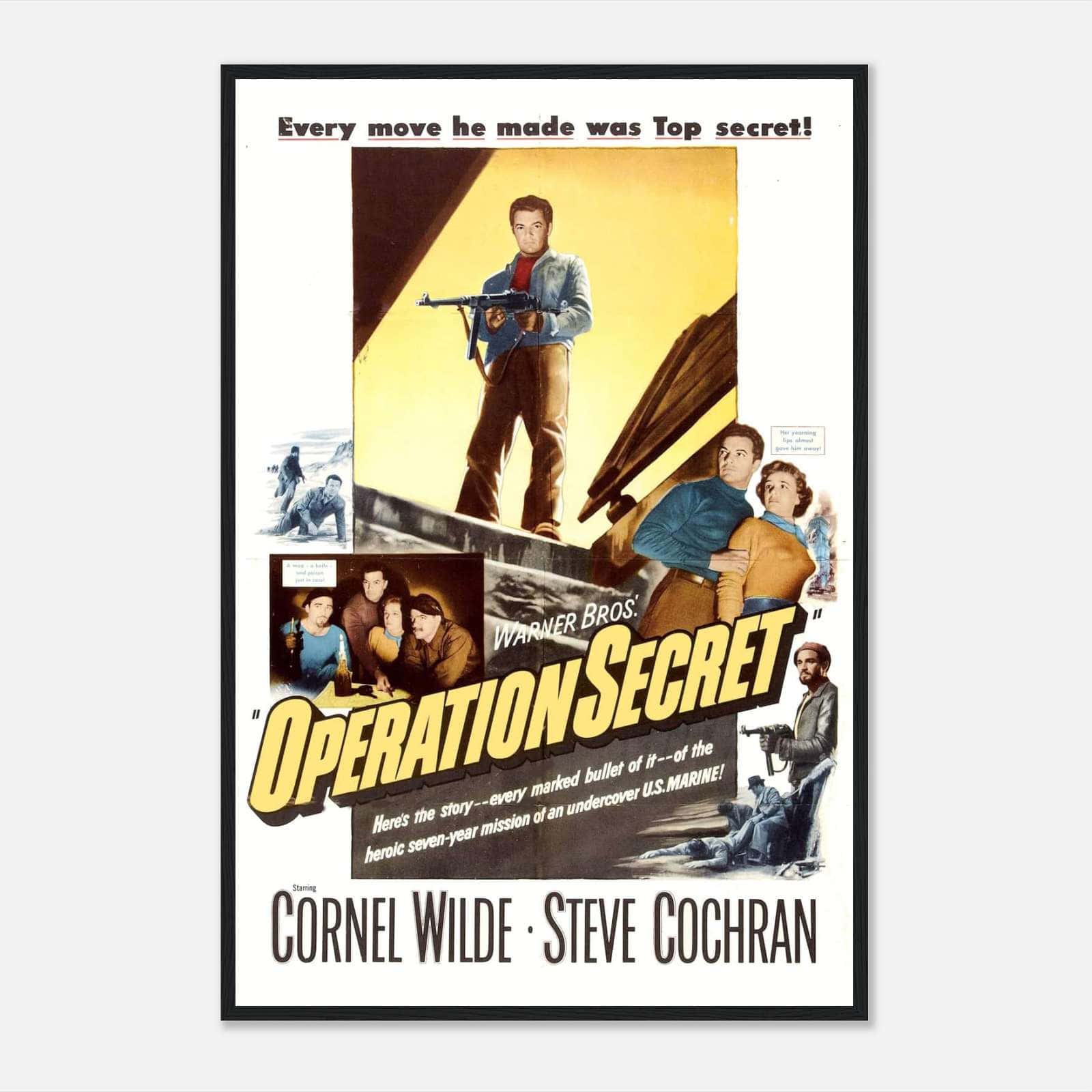 Operation Secret (1952) Movie Poster Print - Citiesbox