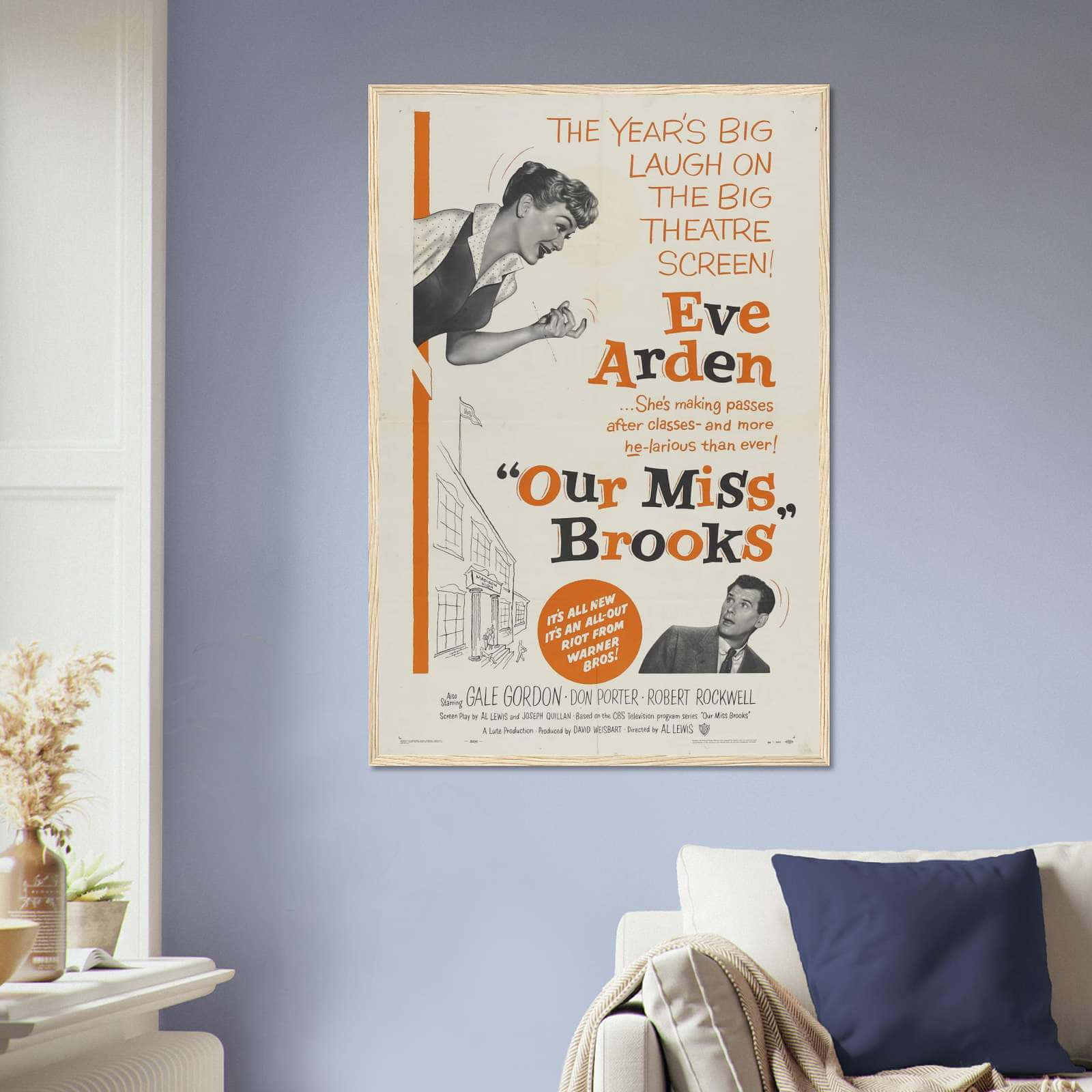 Our Miss Brooks (1956) Movie Poster Print - Citiesbox