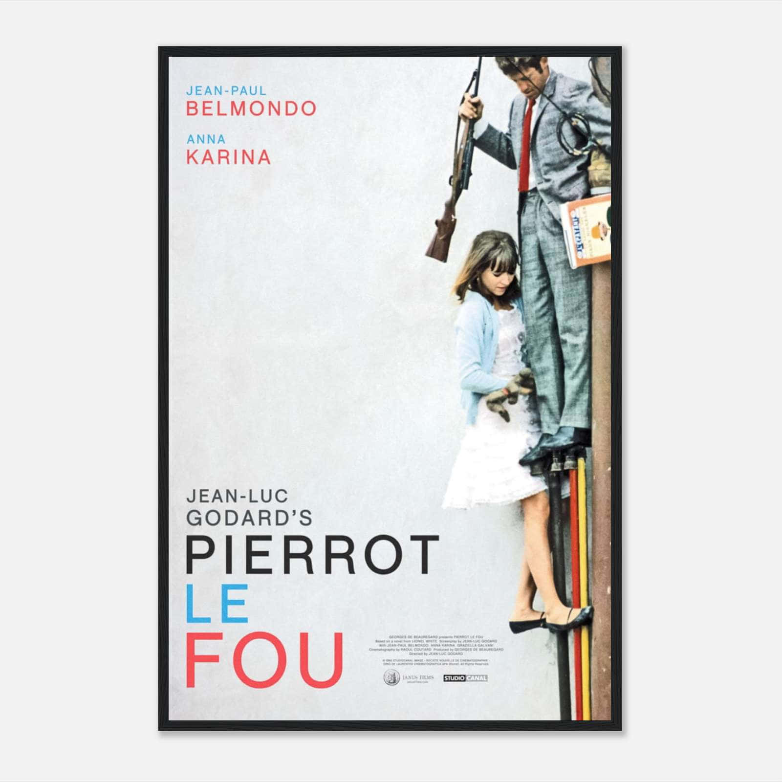 Pierrot le Fou (1965) Movie Poster Print - Citiesbox