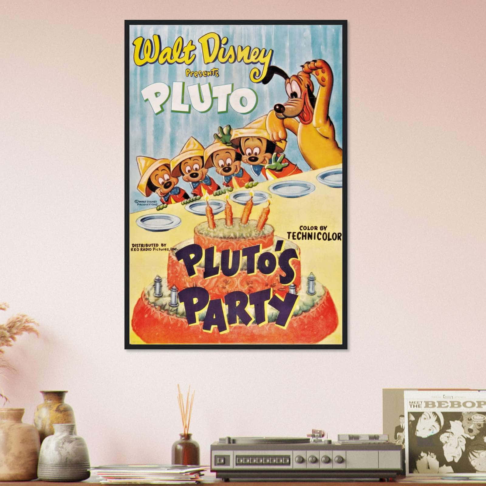 Pluto's Party (1952) Movie Poster Print - Citiesbox