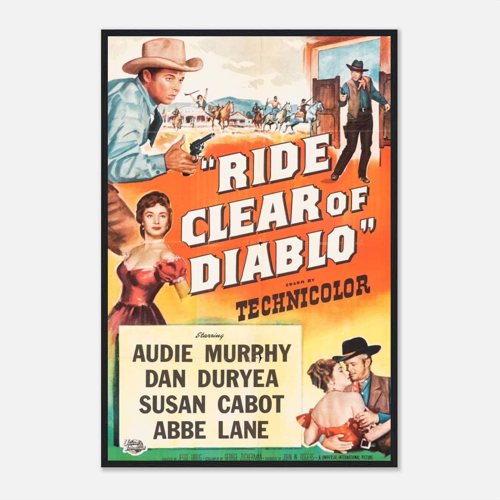 Ride Clear of Diablo (1954) Movie Poster Print - Citiesbox