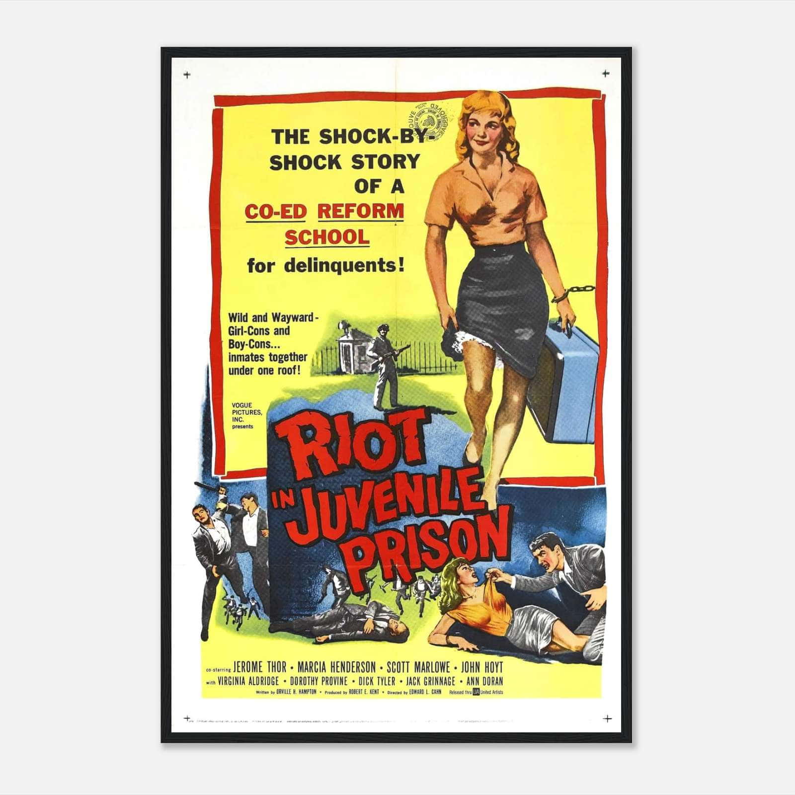 Riot in Juvenile Prison (1959) Movie Poster Print - Citiesbox