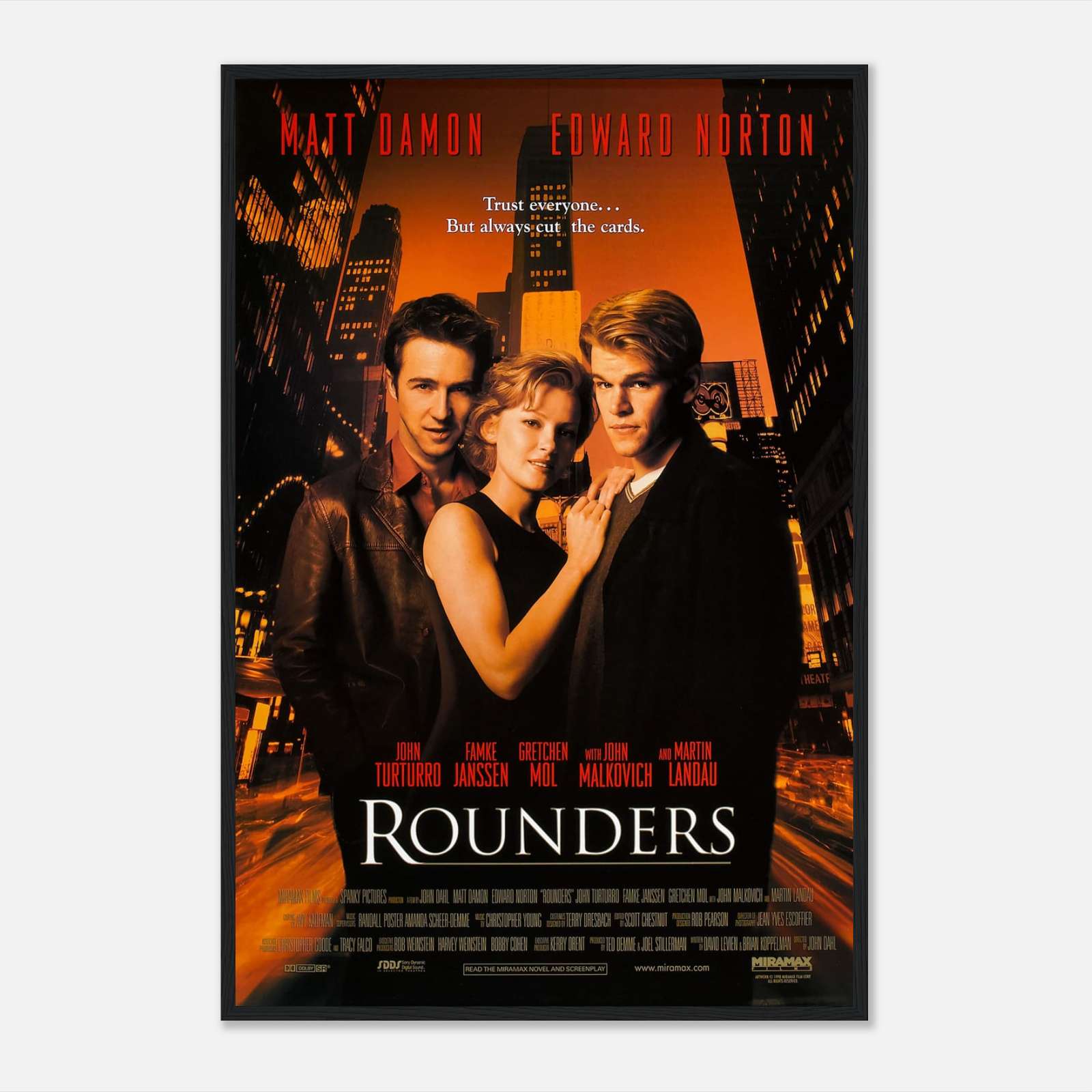 Rounders (1998) Movie Poster Print - Citiesbox
