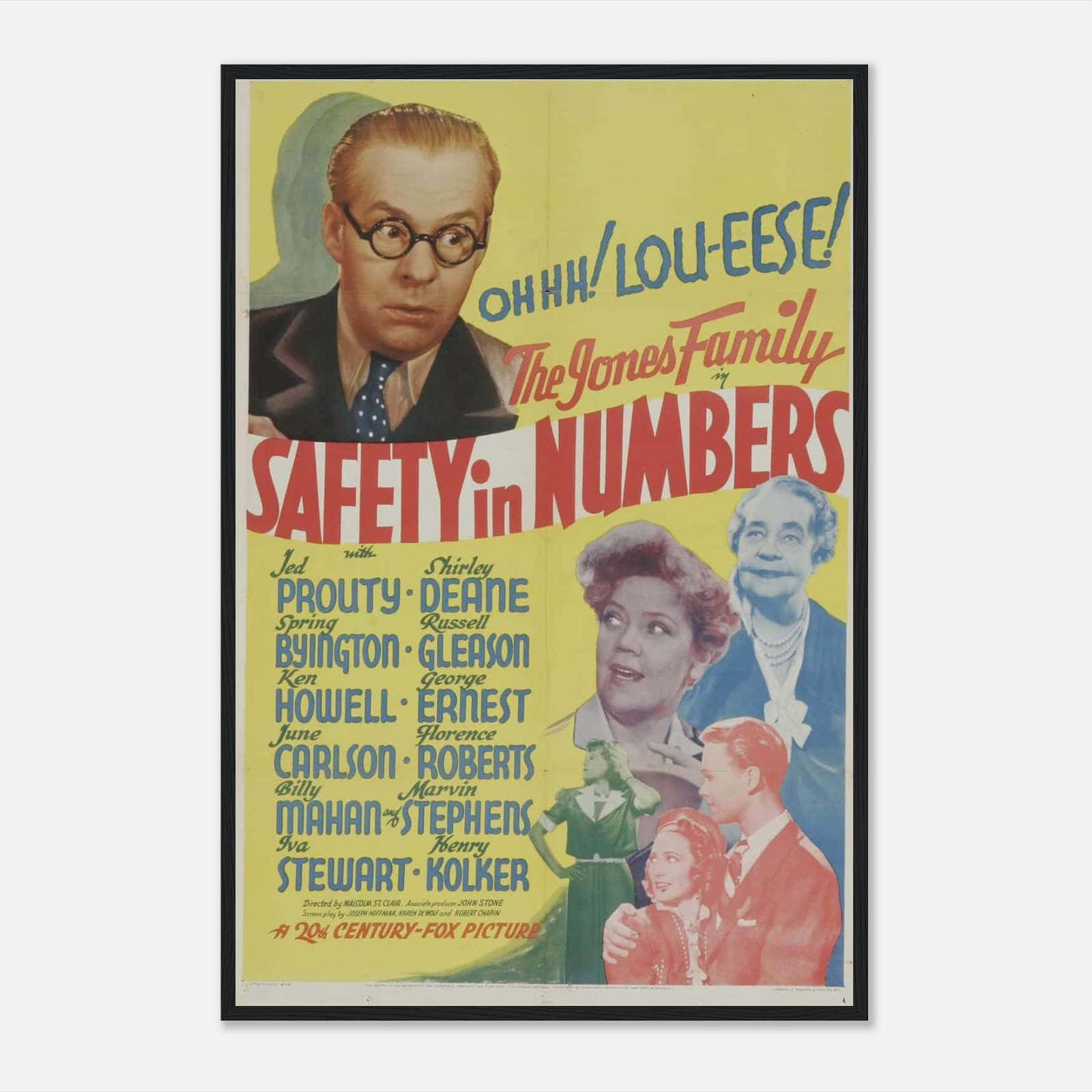 Safety in Numbers (1938) Movie Poster Print - Citiesbox