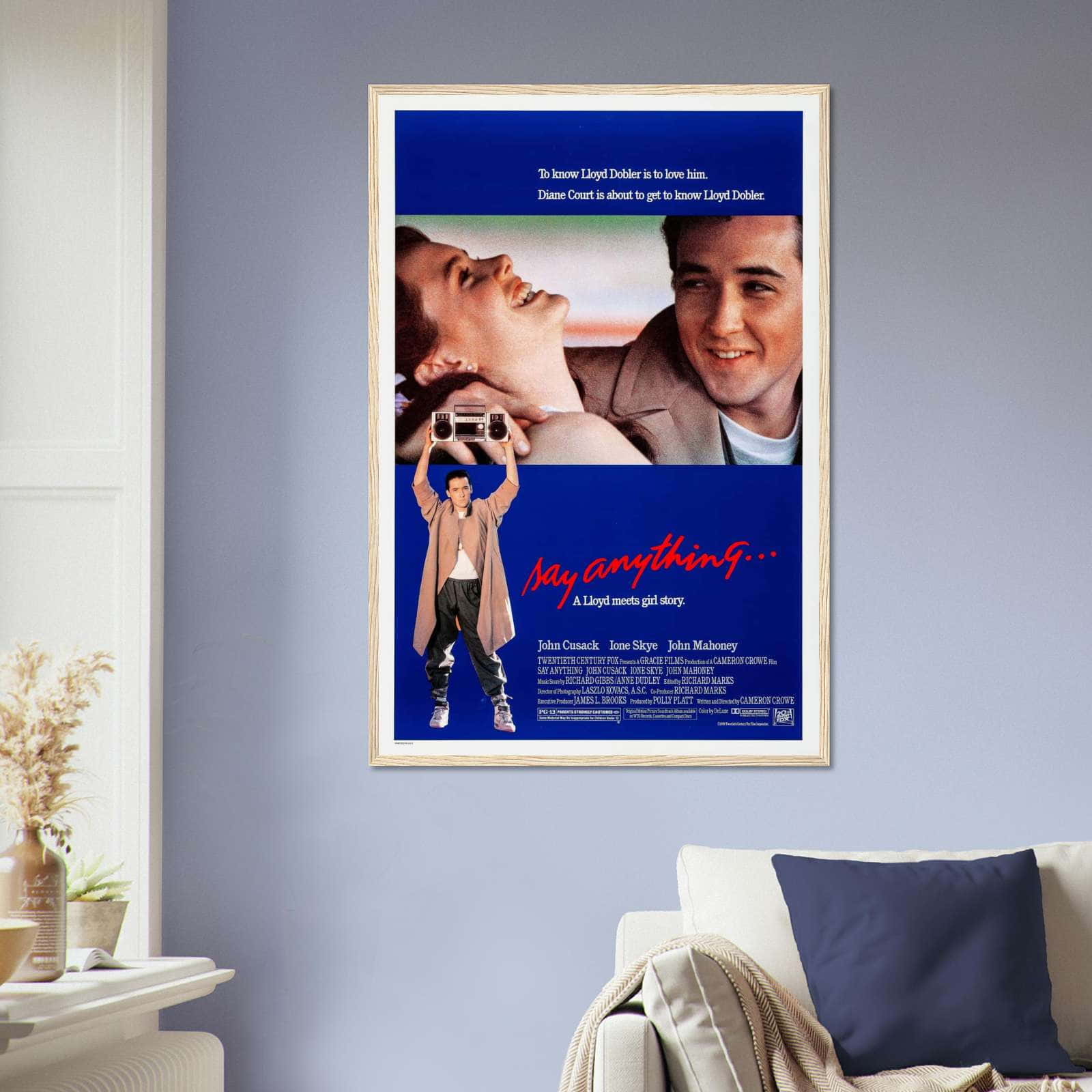 Say Anything... (1989) Movie Poster Print - Citiesbox