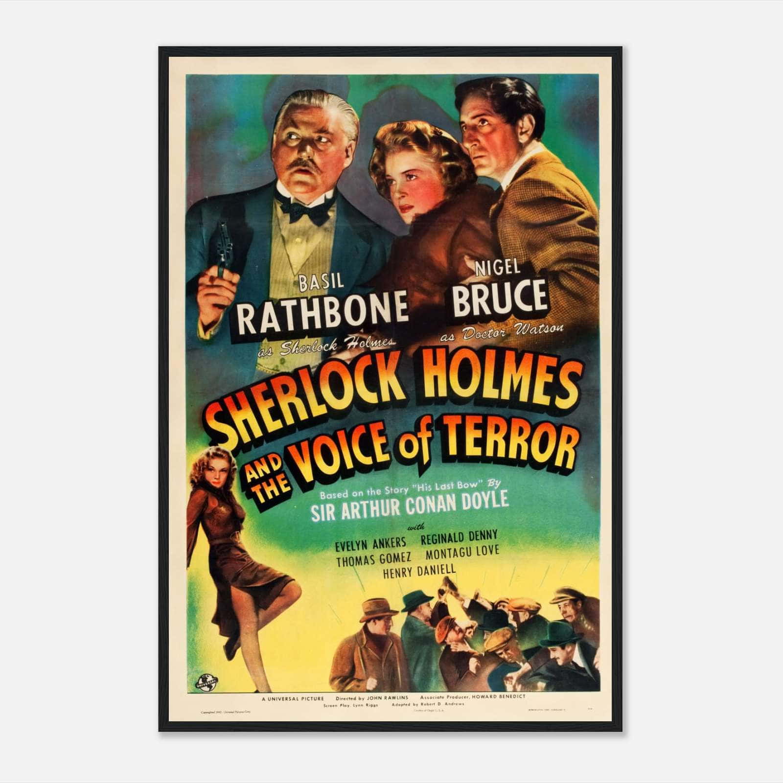 Sherlock Holmes and the Voice of Terror (1942) Movie Poster Print ...