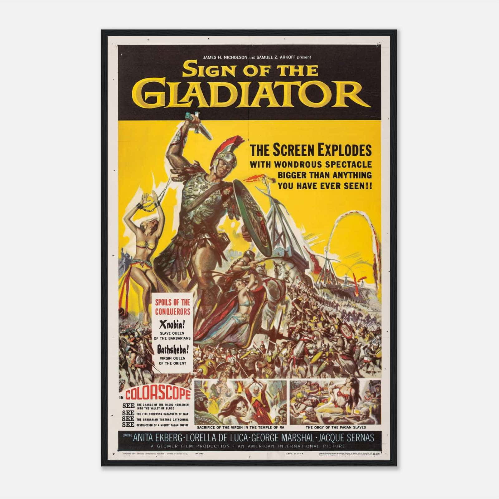 Sign of the Gladiator (1959) Movie Poster Print - Citiesbox